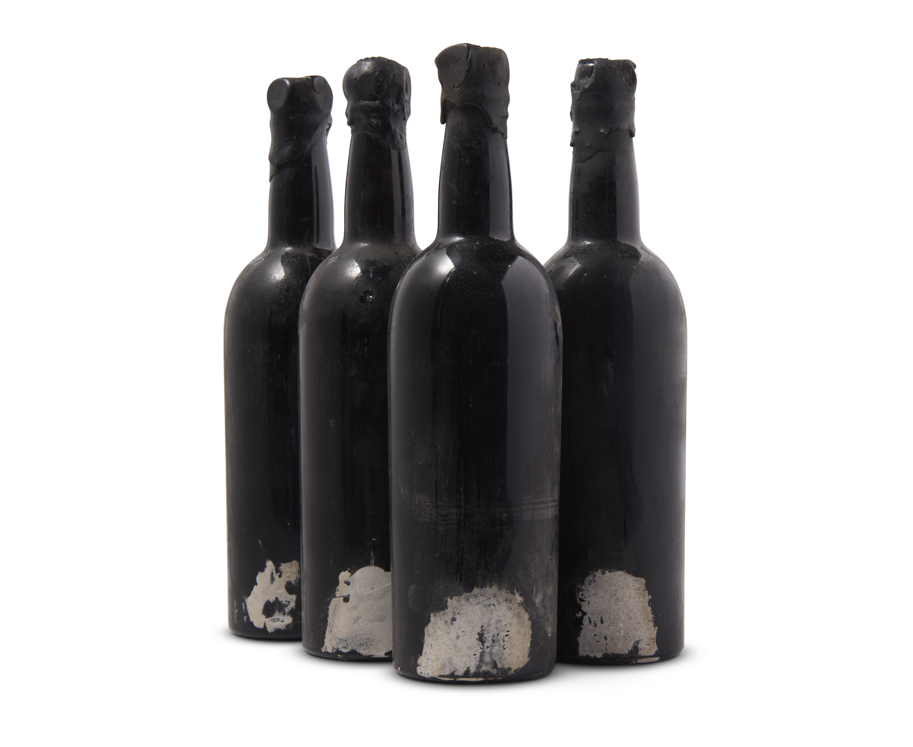 Unknown Port, Two bottles with signs of seepage. Five bottles with ...