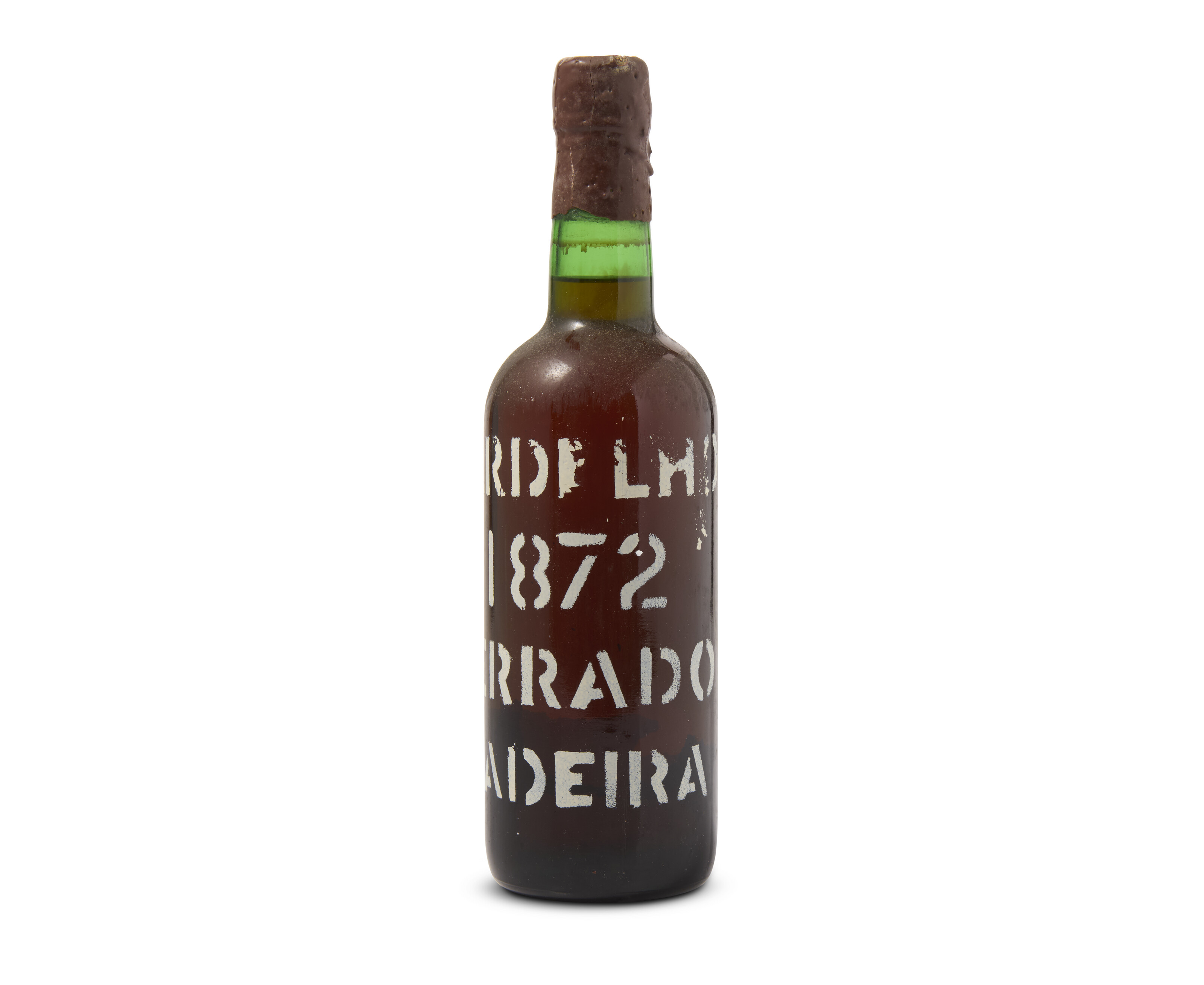 Quinta do Serrado, Verdelho Madeira 1872, Damaged wax capsule ...