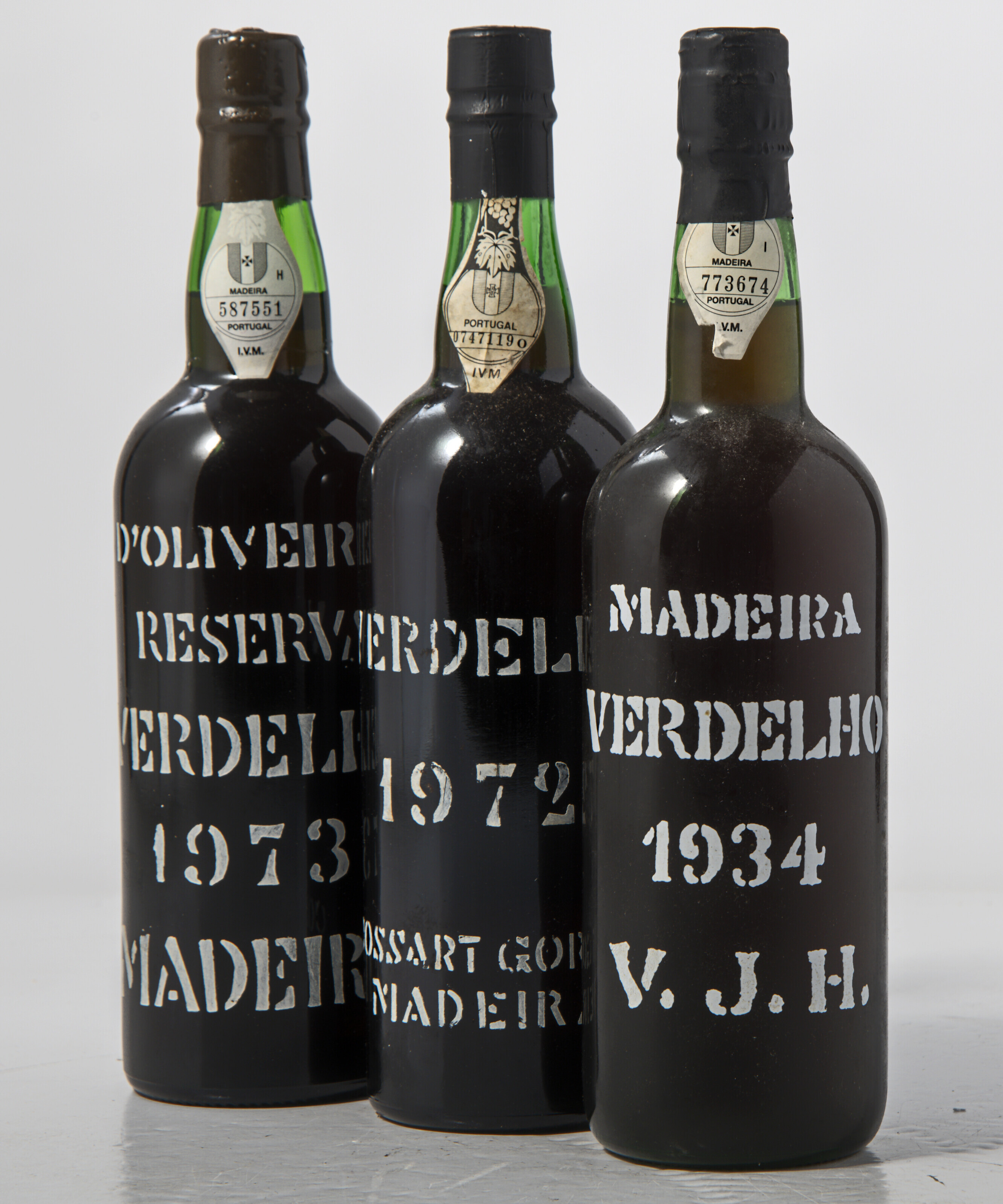 Mixed Verdelho 1934-1973, VJH, Verdelho 1934Scuffed capsule. Stencilled ...