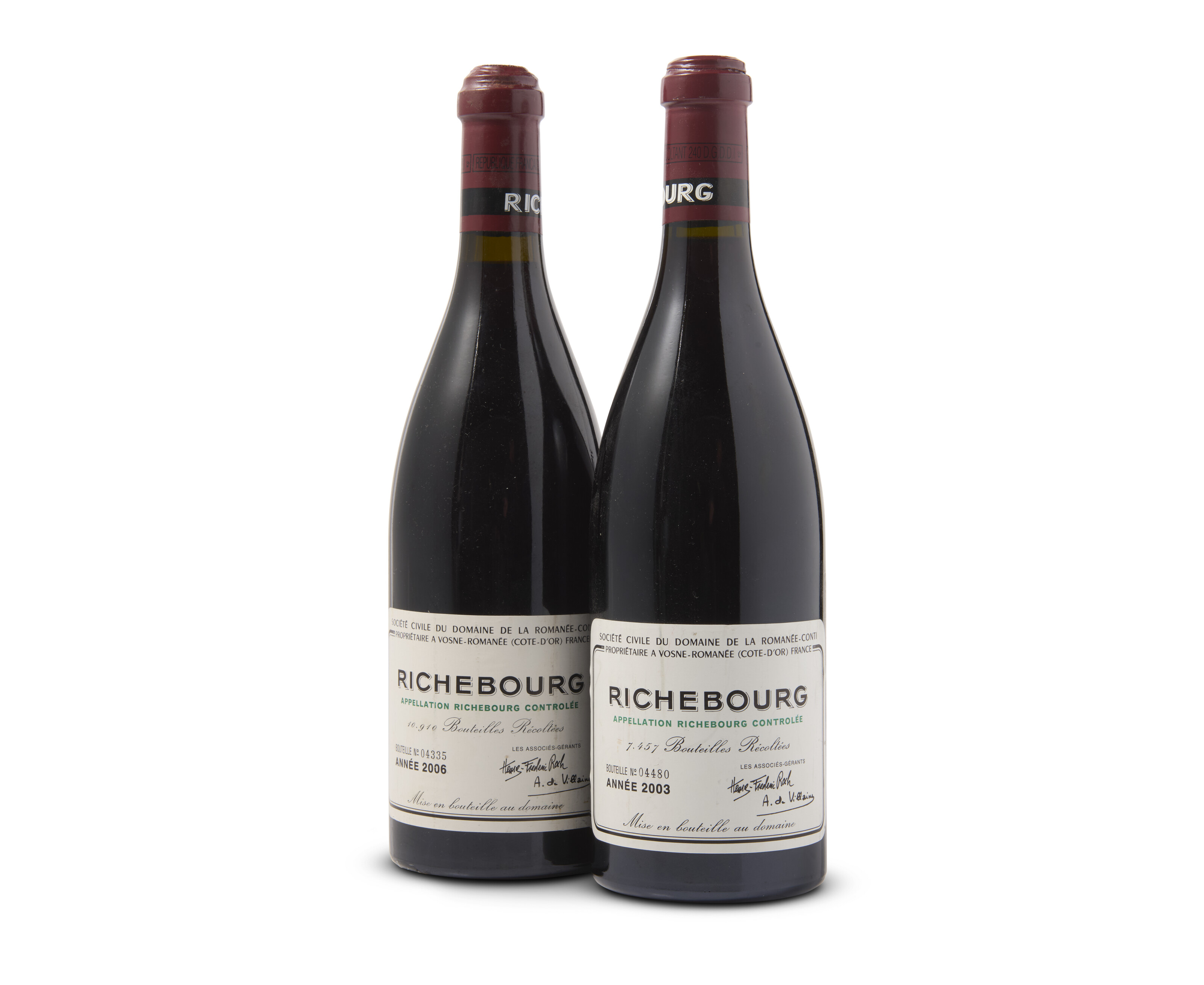 Mixed DRC Richebourg 2003-2006, Domaine de la Romanée-Conti, Richebourg ...