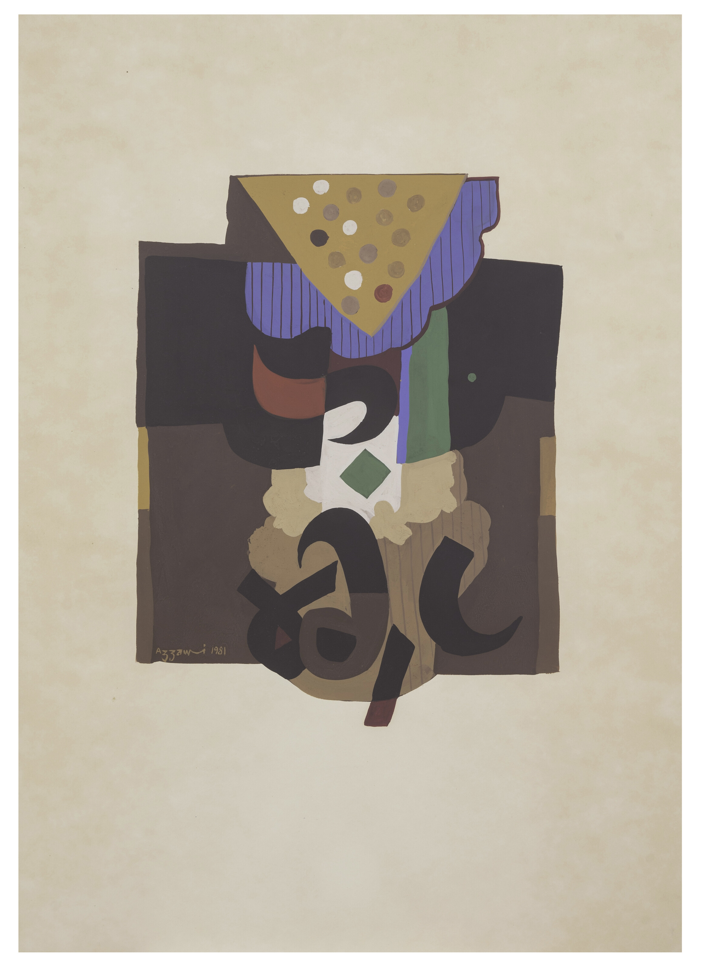 DIA AL-AZZAWI (IRAQI, B. 1939), Untitled (Oriental Window) | Christie’s