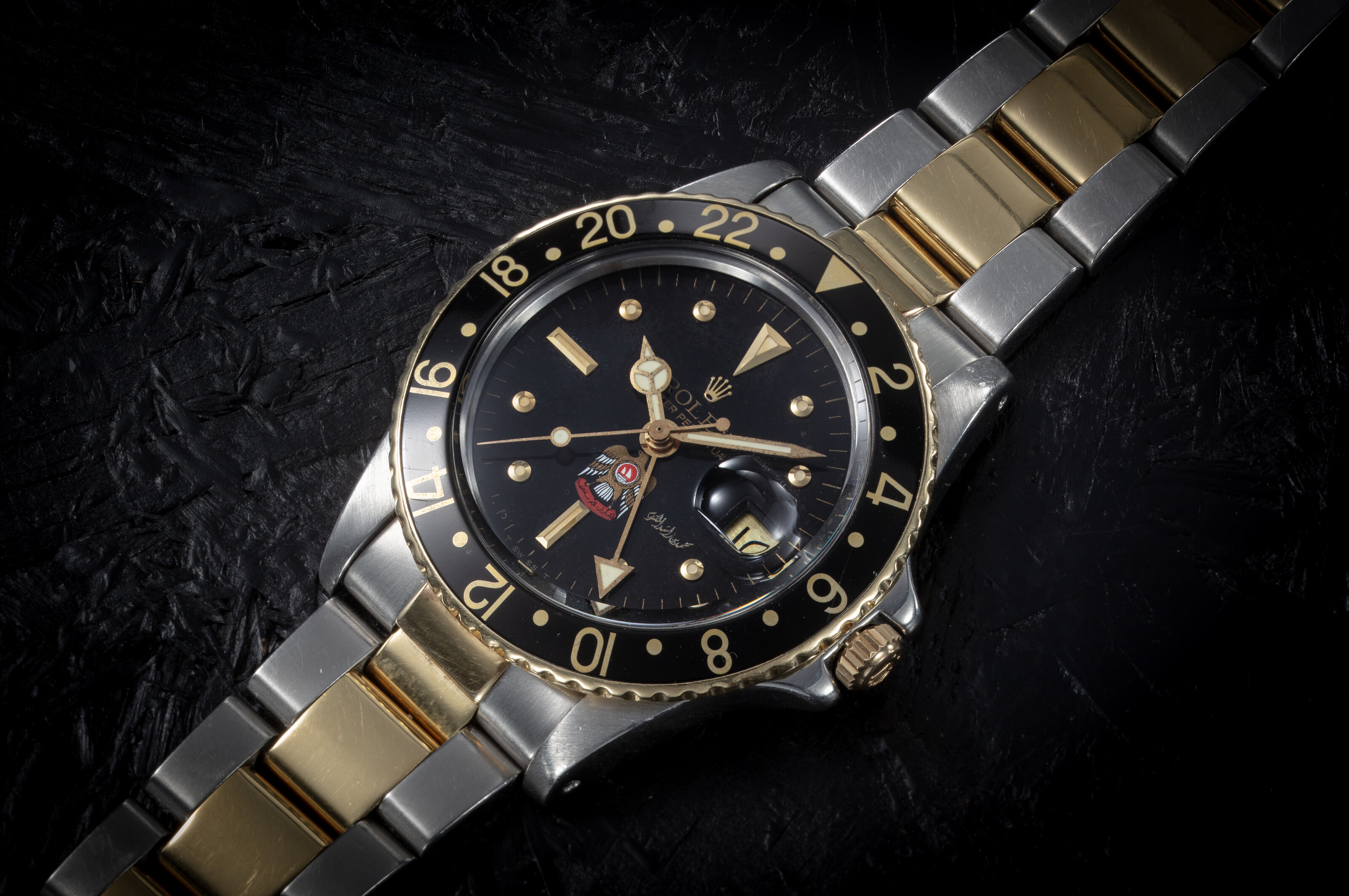 ROLEX, GMT-MASTER REF. 1675/3, A RARE AND IMPORTANT STAINLESS STEEL AND ...