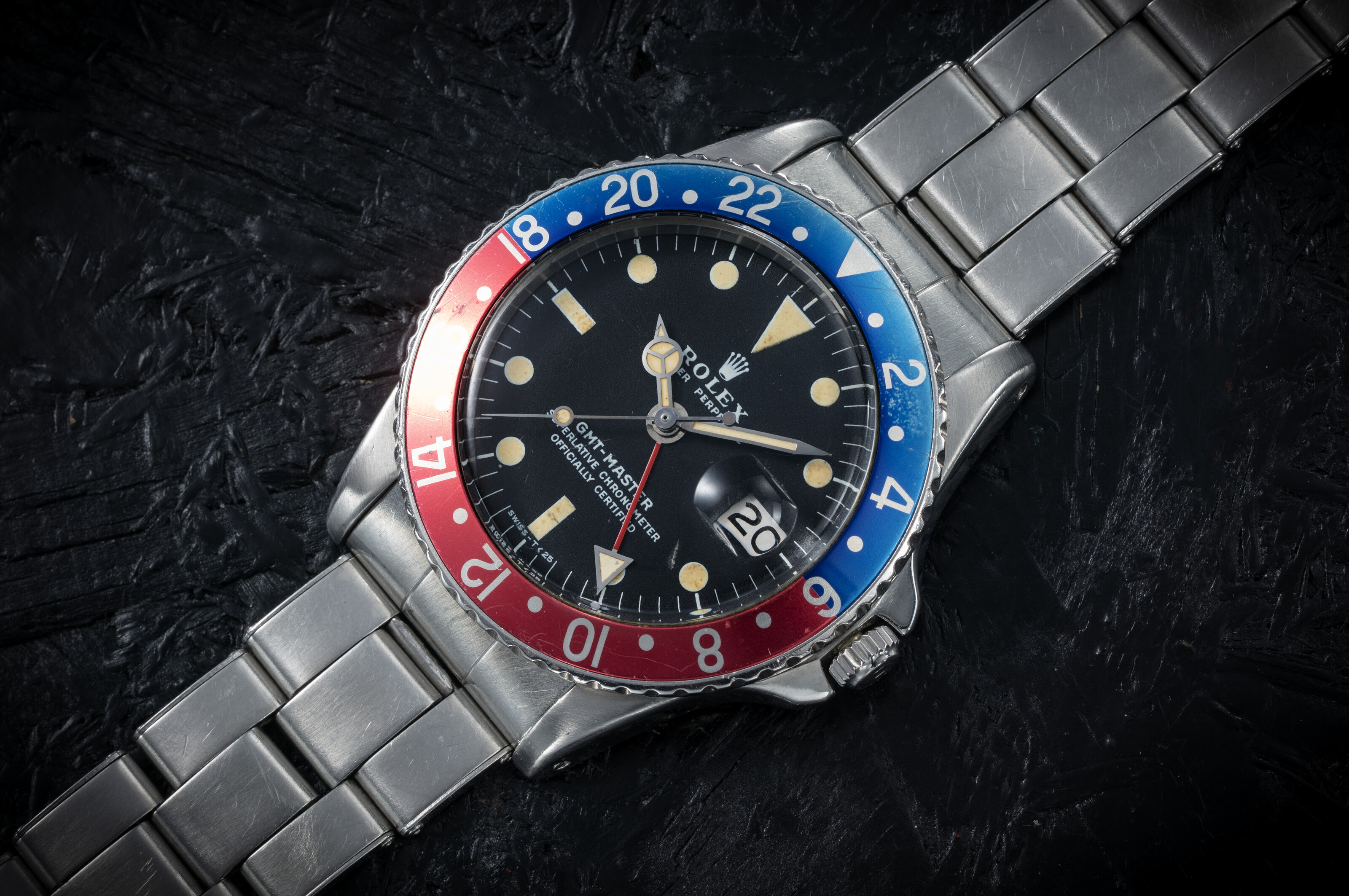 ROLEX, GMT-MASTER REF. 1675, A STEEL AUTOMATIC DUAL TIME WRISTWATCH ...