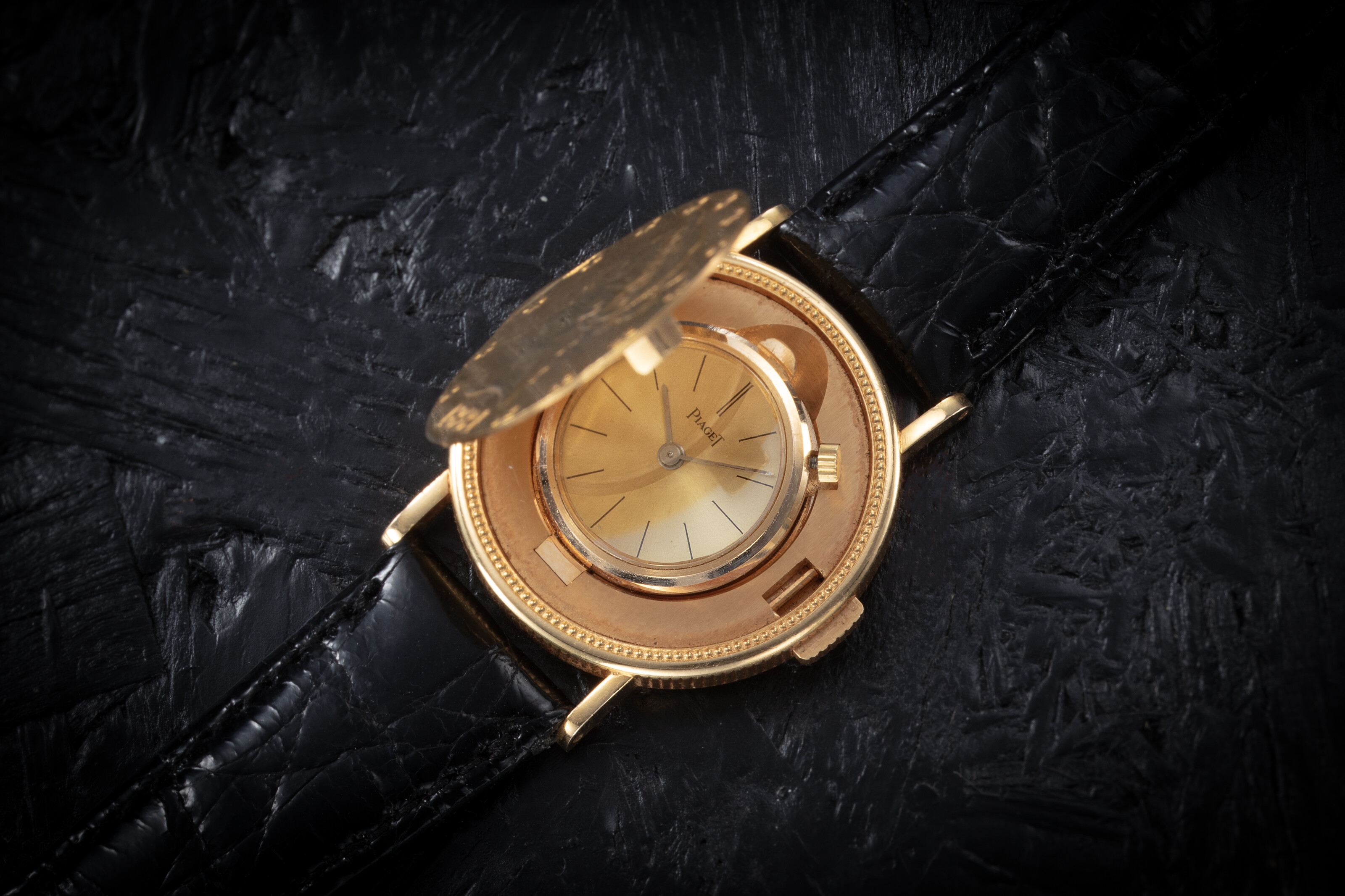PIAGET, A FINE MANUAL-WINDING YELLOW GOLD TEN DOLLAR COIN WATCH, CASE ...