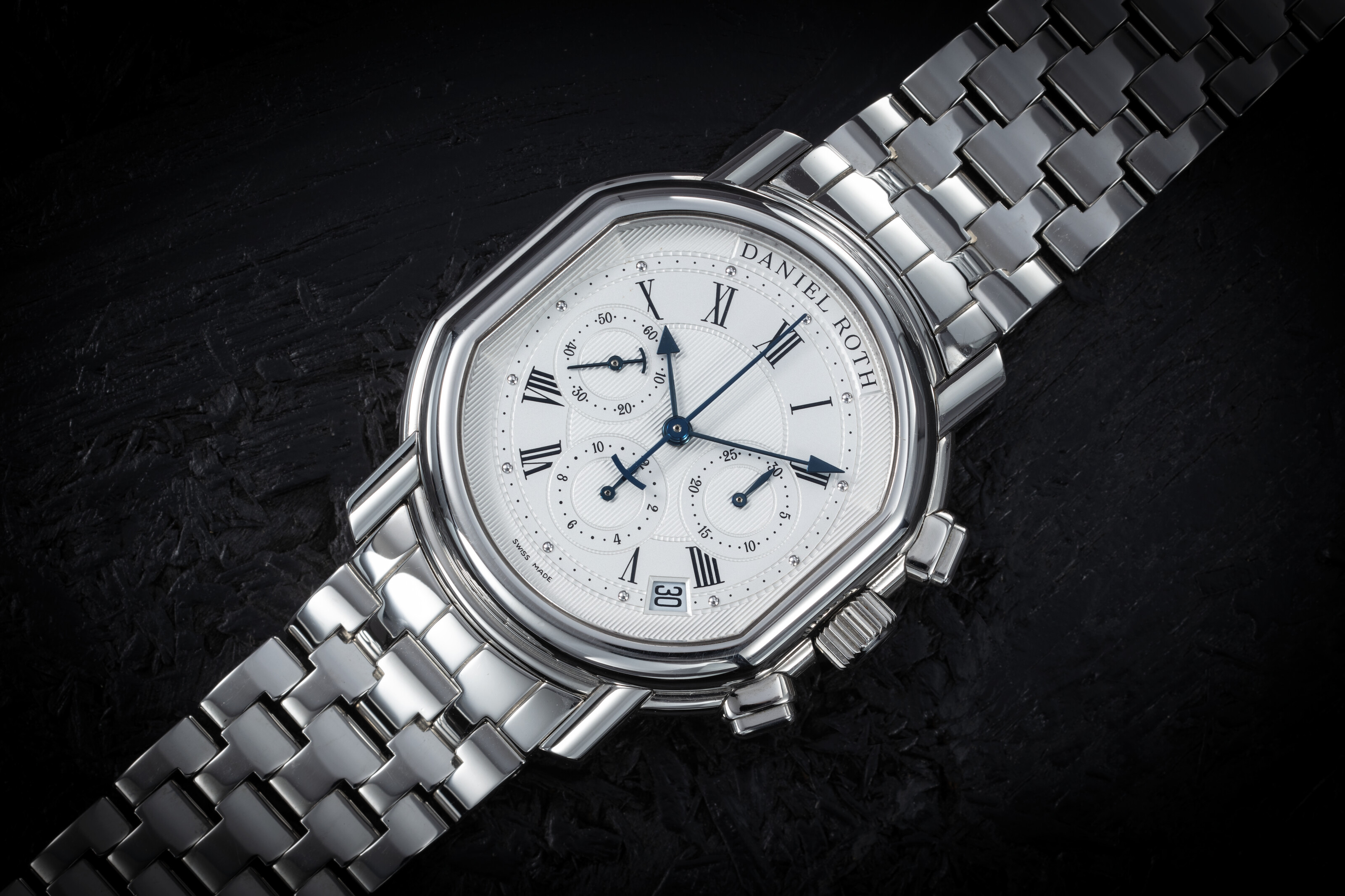 DANIEL ROTH, MASTERS CHRONOGRAPH REF. 247.X.10, AN ATTRACTIVE STEEL ...
