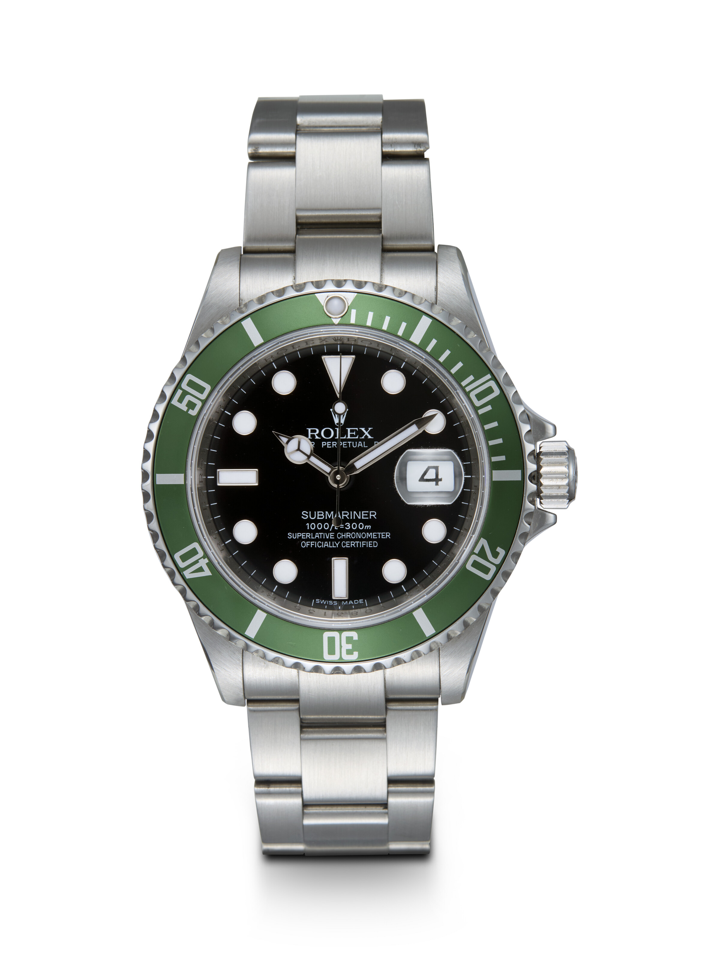ROLEX, SUBMARINER REF. 11610LV, A STAINLESS STEEL AUTOMATIC WRISTWATCH ...
