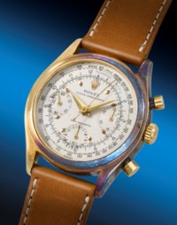 ROLEX. AN EXCEEDINGLY RARE AND WELL PRESERVED 18K GOLD ANTI-MAGNETIC ...