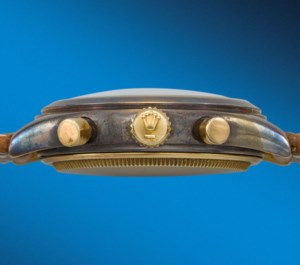 ROLEX. AN EXCEEDINGLY RARE AND WELL PRESERVED 18K GOLD ANTI-MAGNETIC ...