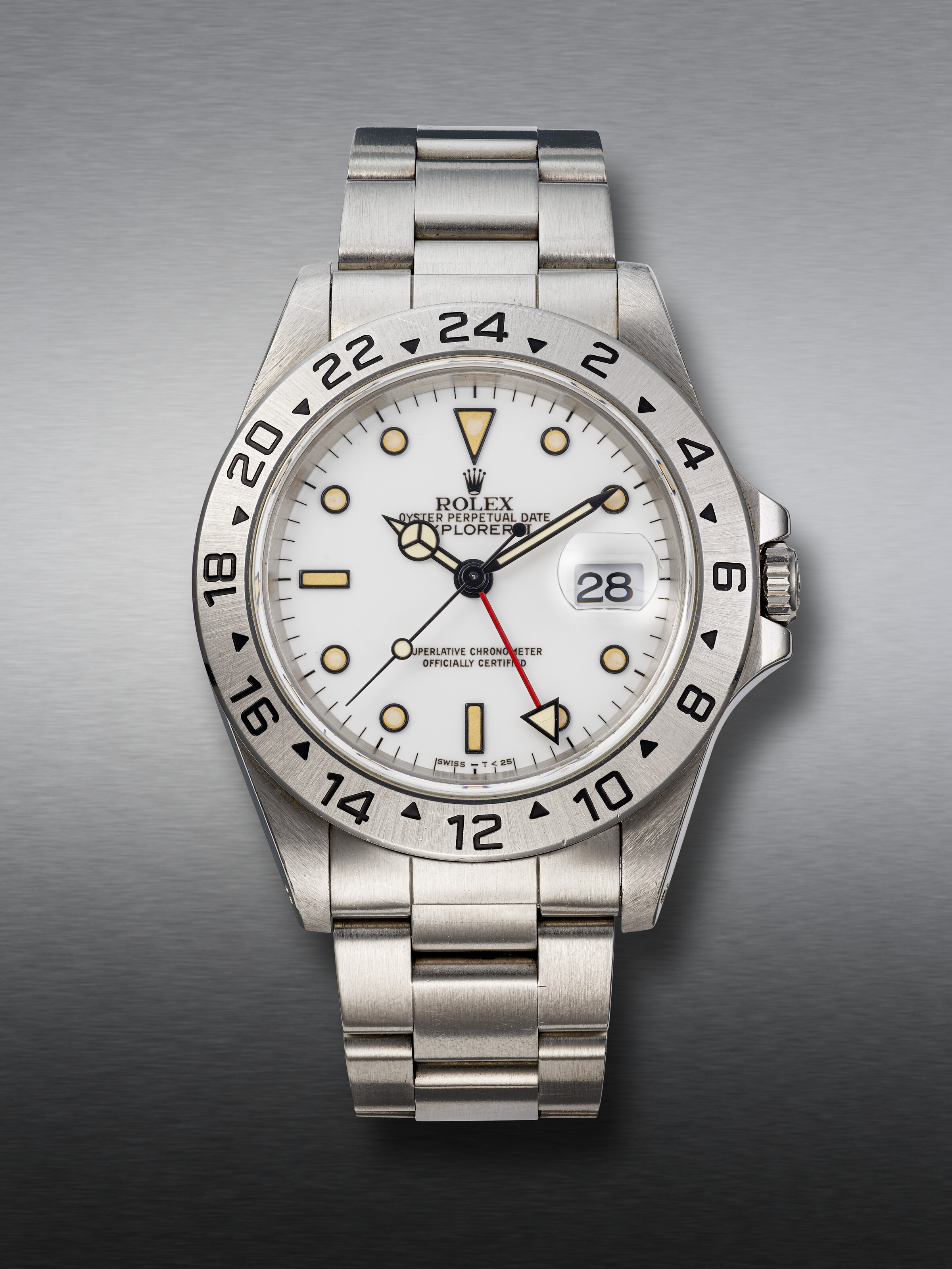 ROLEX, STAINLESS STEEL DUAL TIME ‘EXPLORER II’, SO-CALLED 'CHICCHI DI ...