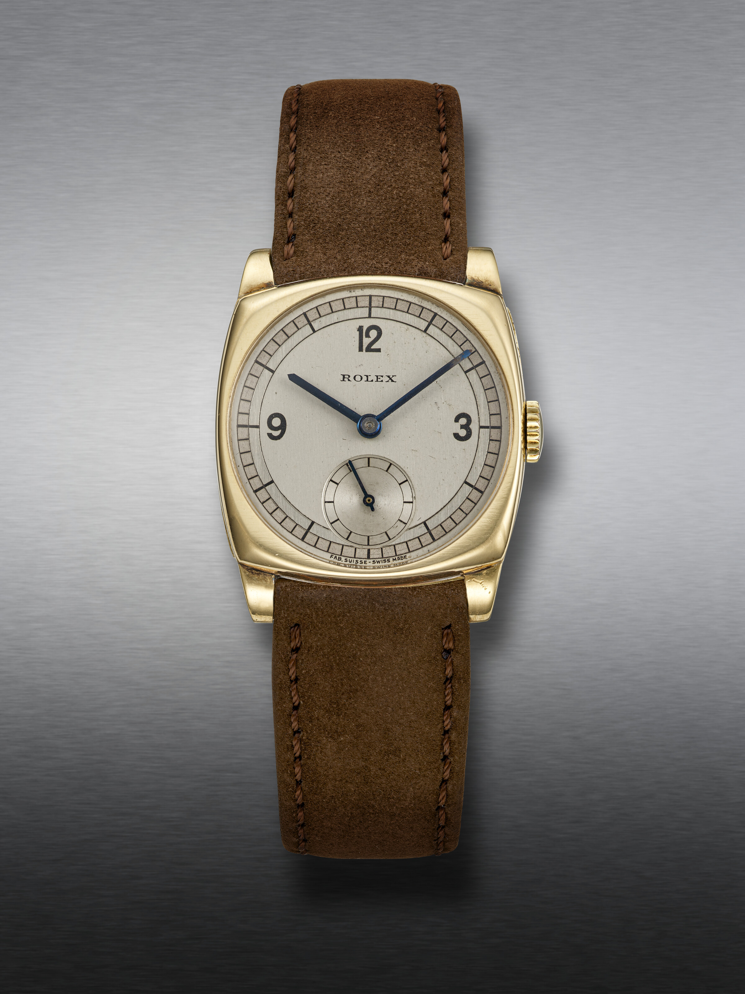 ROLEX, YELLOW GOLD WRISTWATCH WITH SECTOR DIAL, REF. 1928, | Christie’s