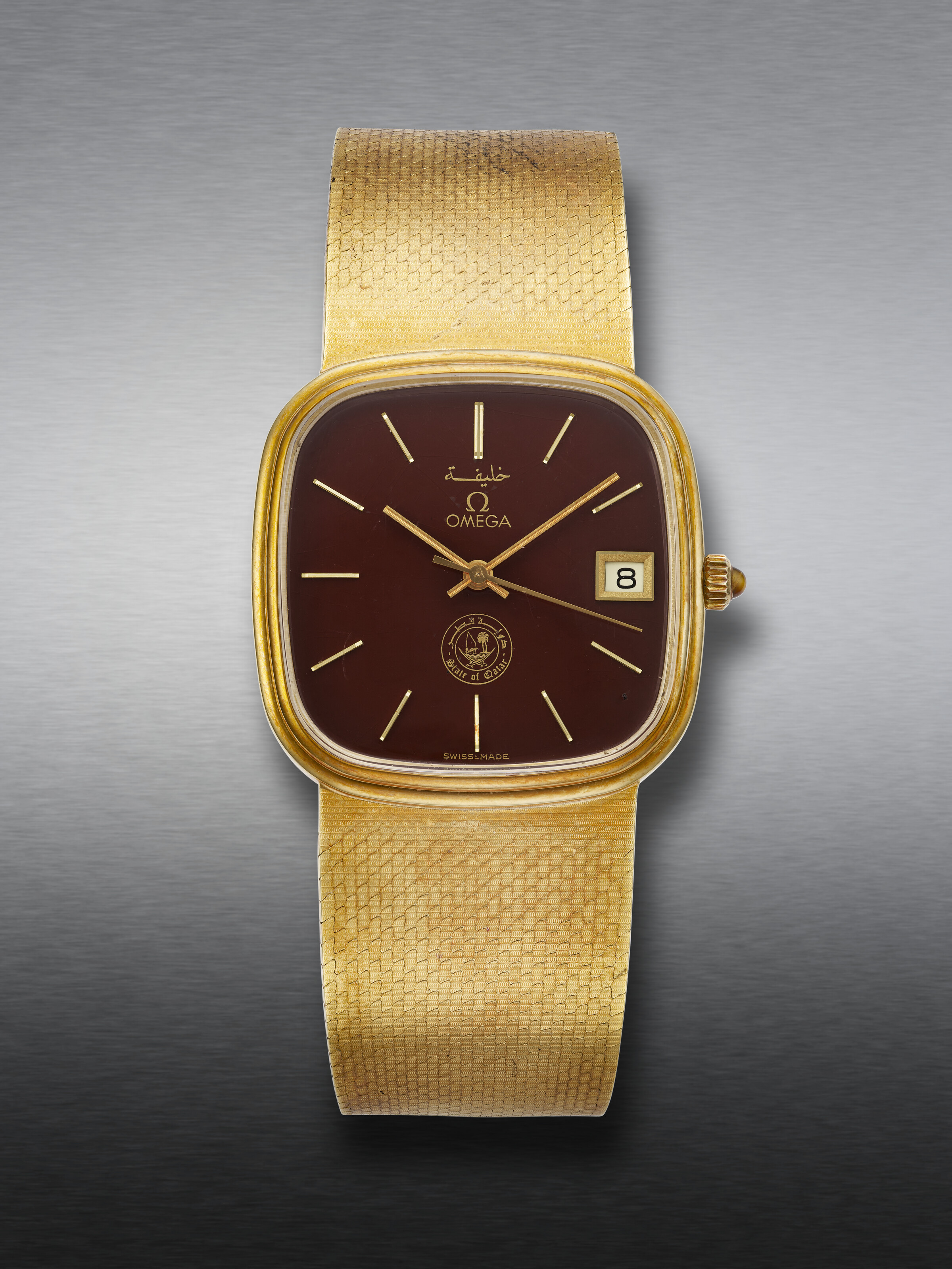 OMEGA, YELLOW GOLD WRISTWATCH, MADE FOR THE STATE OF QATAR, | Christie’s