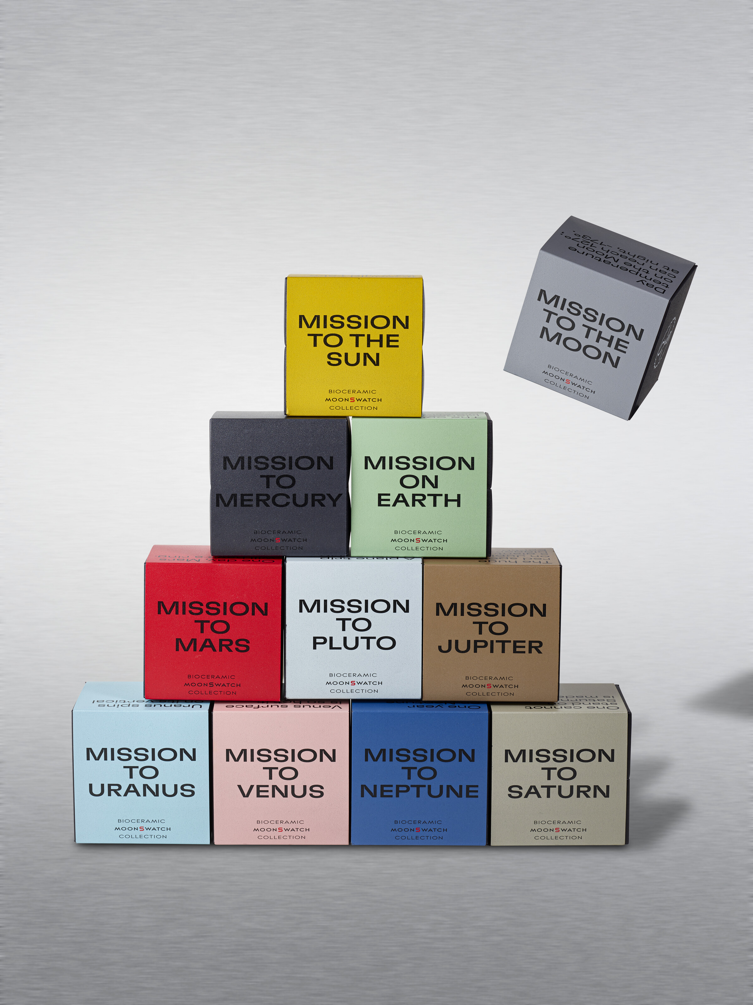 SWATCH X OMEGA, A GROUP OF 11 BIOCÉRAMIC 'MOONSWATCHES', MISSION TO THE ...