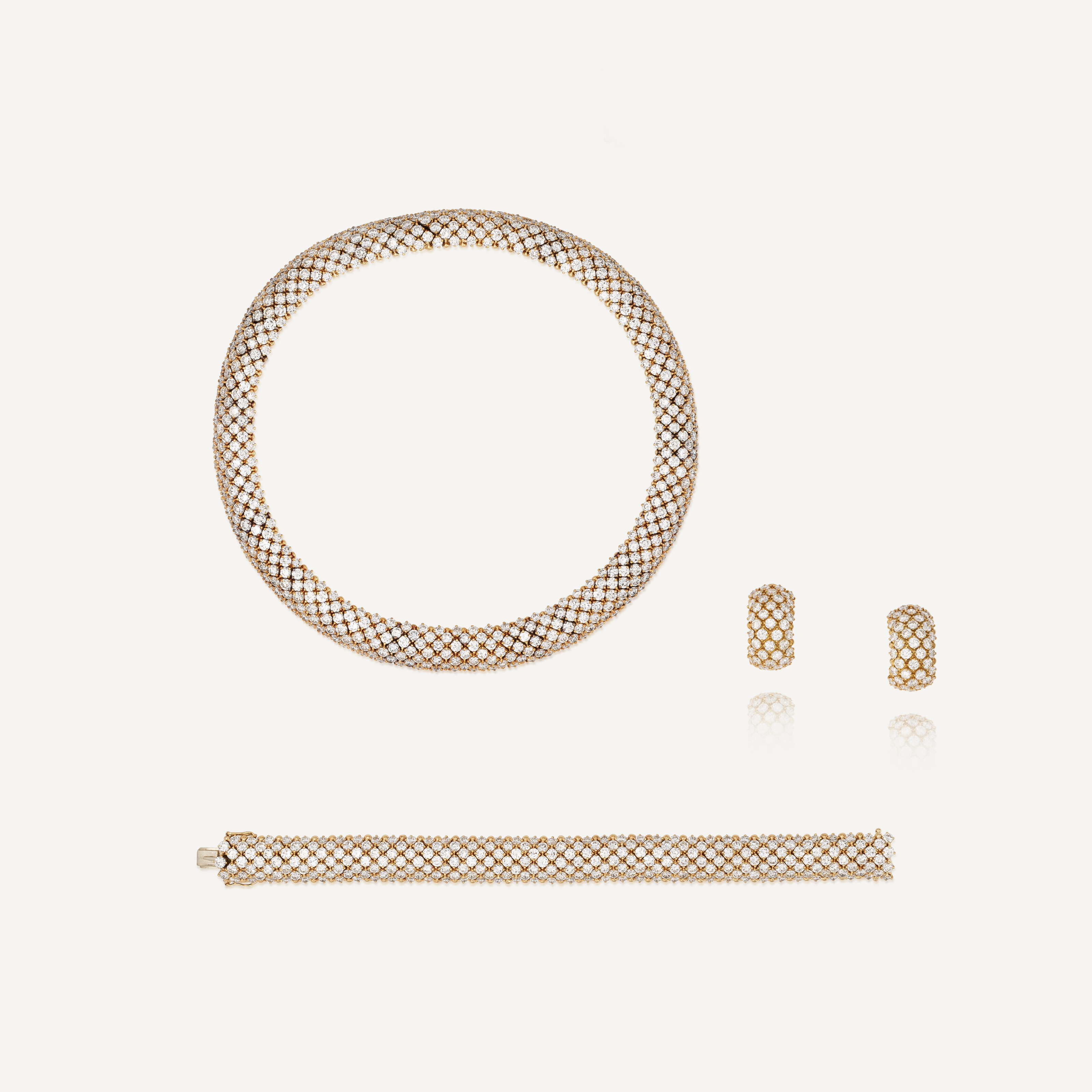 SUITE OF DIAMOND AND GOLD JEWELLERY, | Christie’s