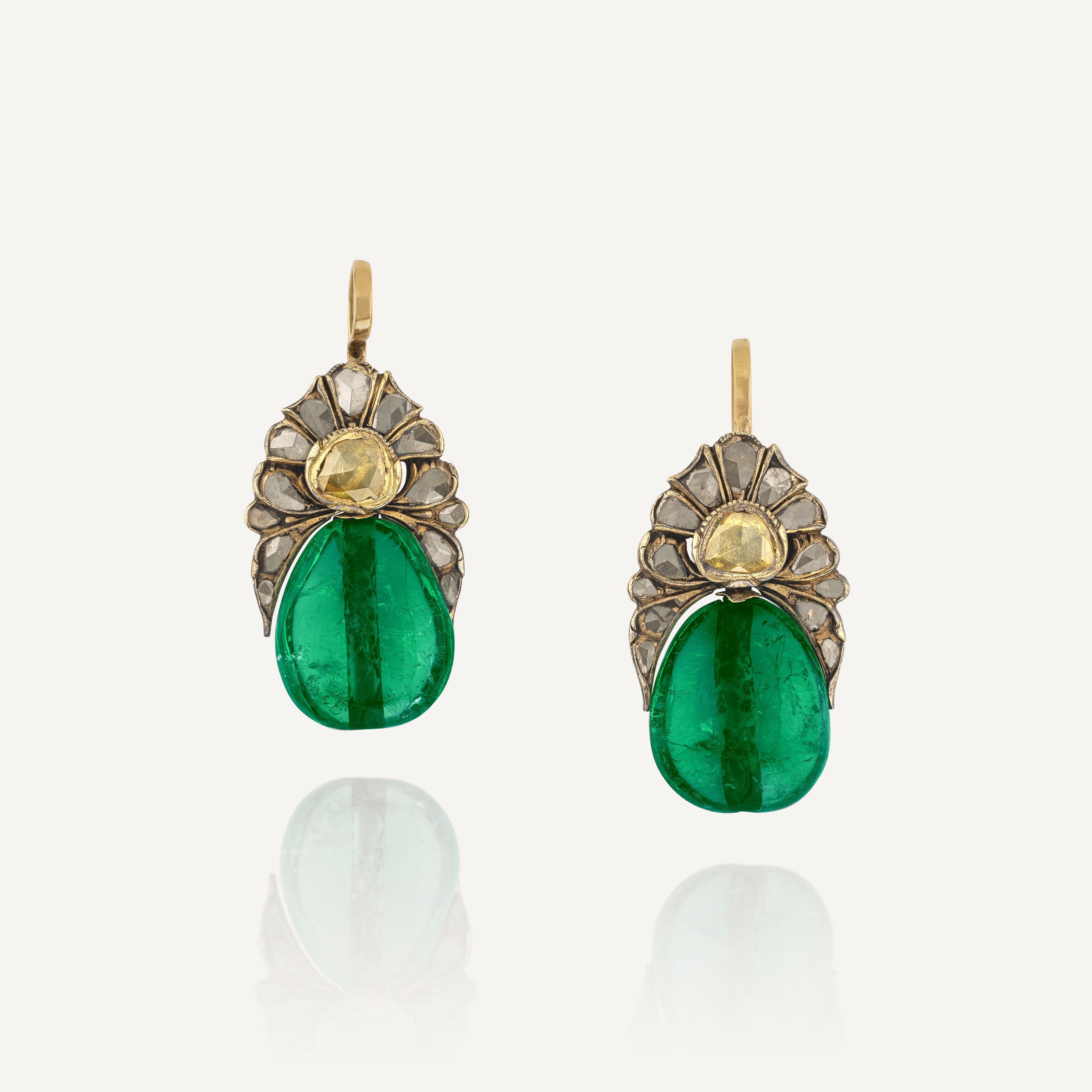 EARLY 20TH CENTURY EMERALD AND DIAMOND EARRINGS, | Christie’s