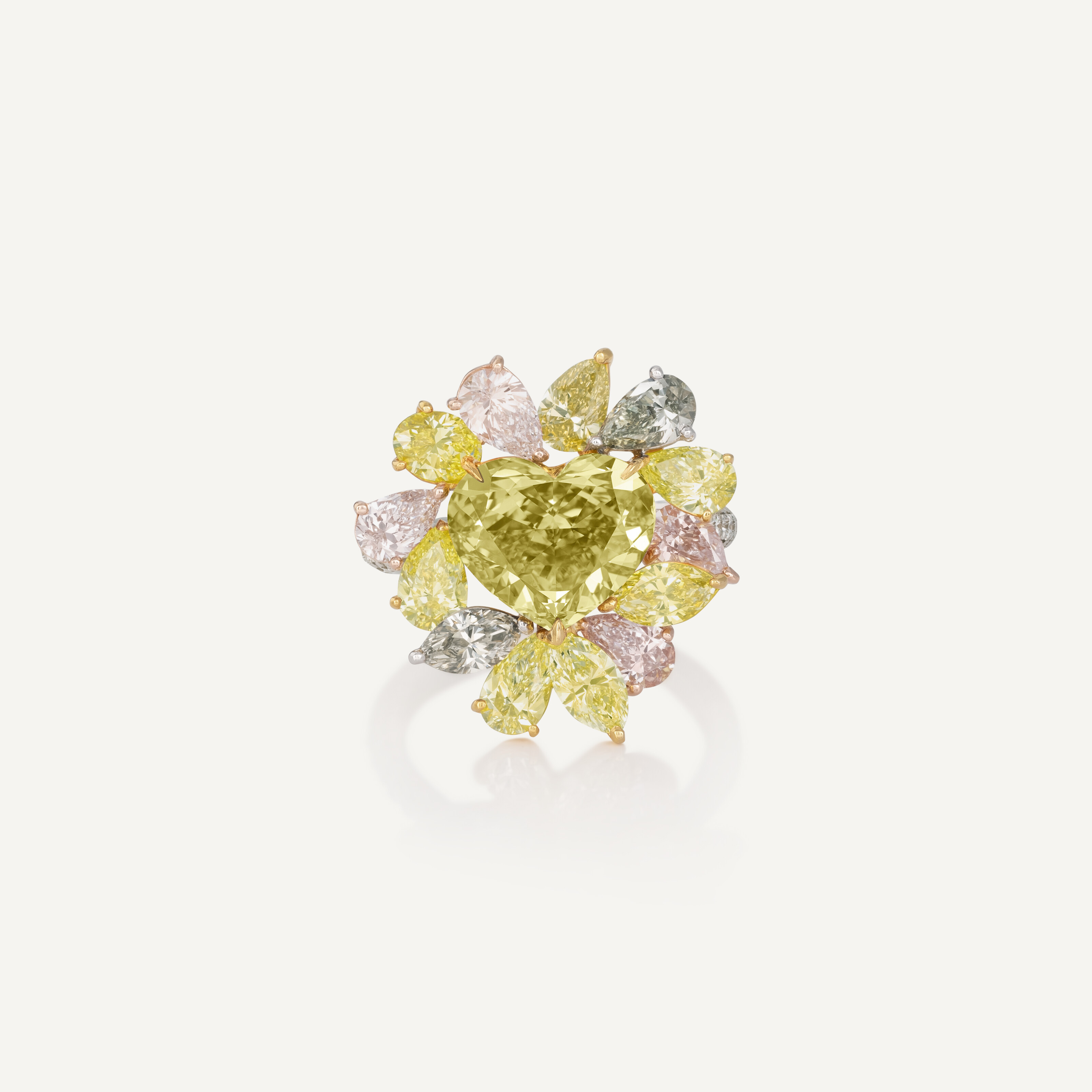 COLOURED DIAMOND AND DIAMOND RING, | Christie’s