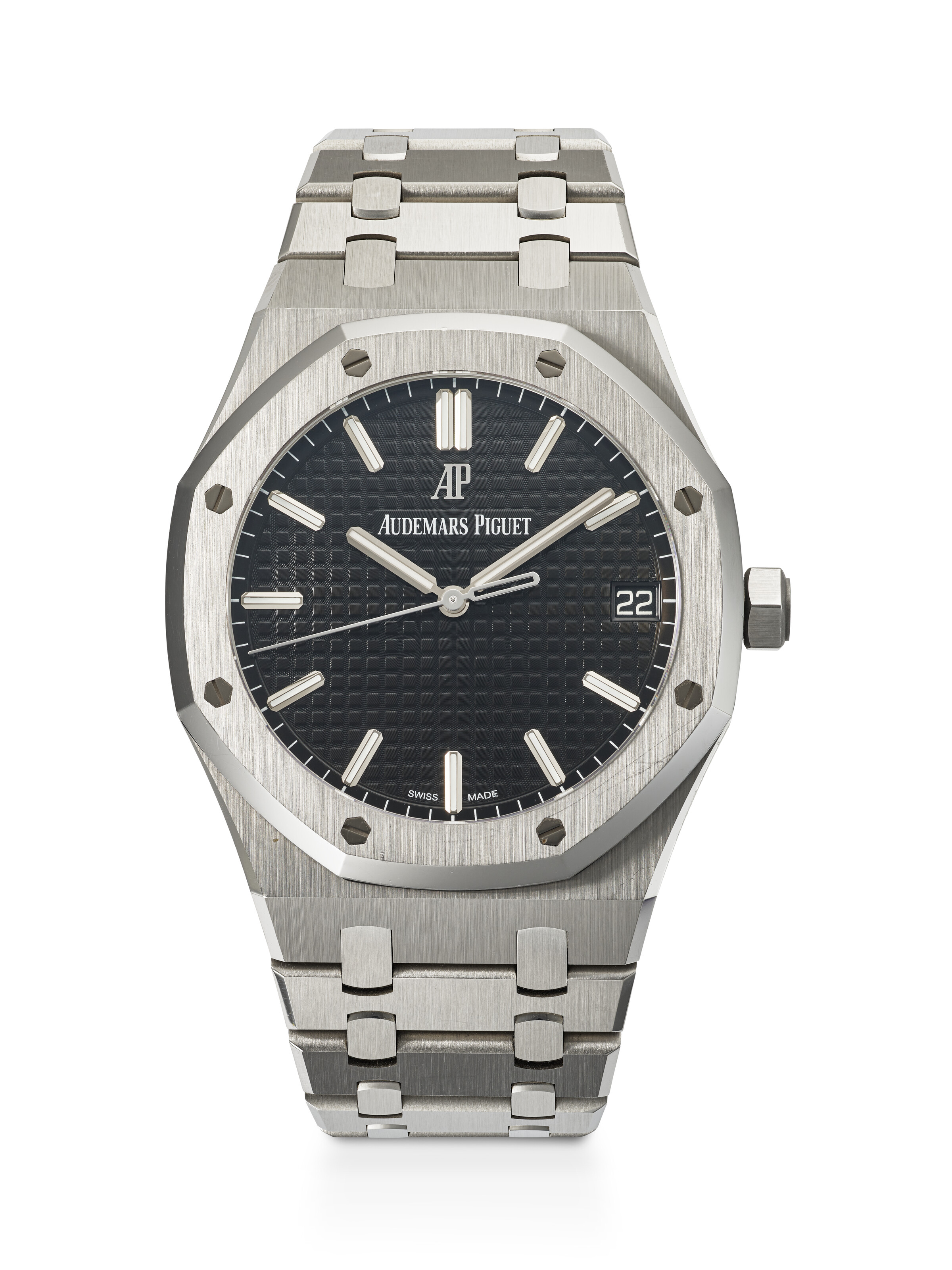 AUDEMARS PIGUET, COVETED STAINLESS STEEL 'ROYAL OAK', REF. 15500ST ...