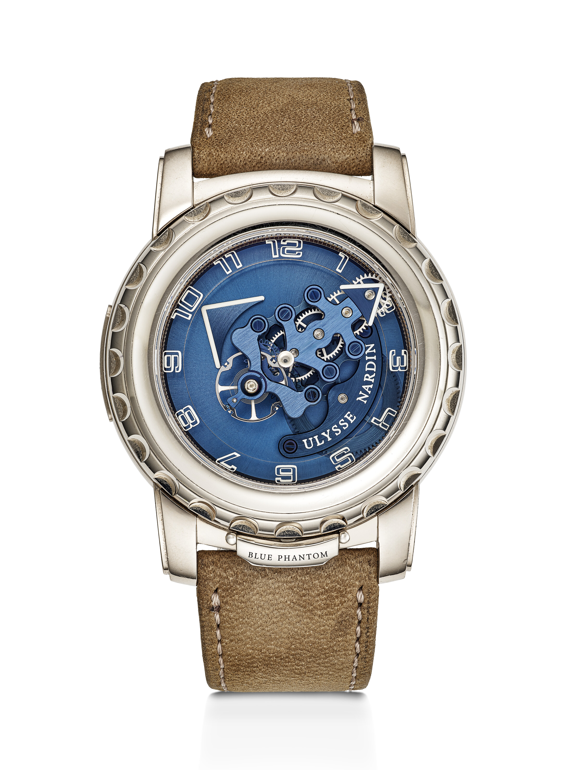 ULYSSE NARDIN, RARE AND AVANT GARDE WHITE GOLD CAROUSEL TOURBILLON ...