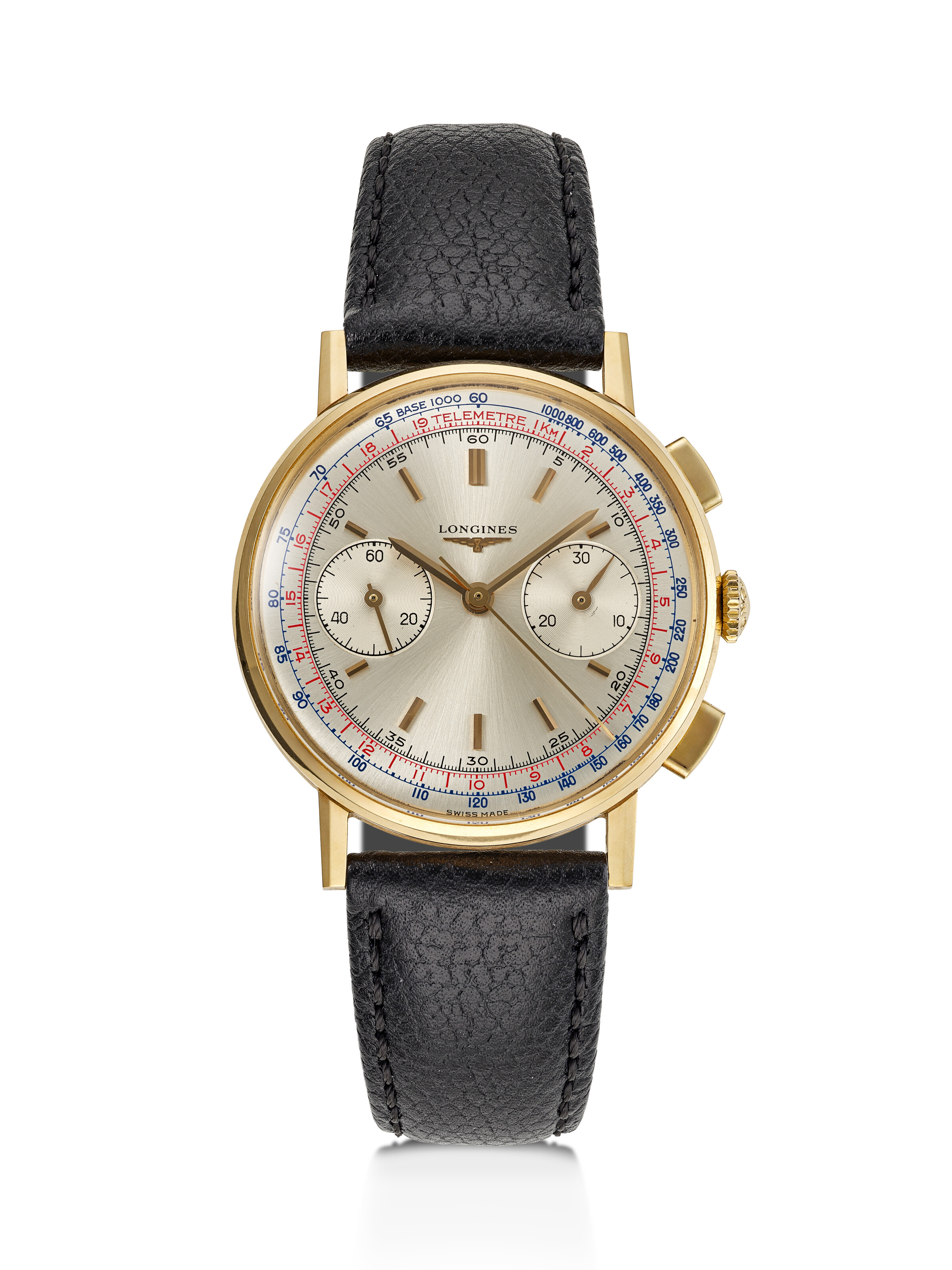 LONGINES, YELLOW GOLD CHRONOGRAPH, REF. 7414 12, CASE NO: 16085726 ...