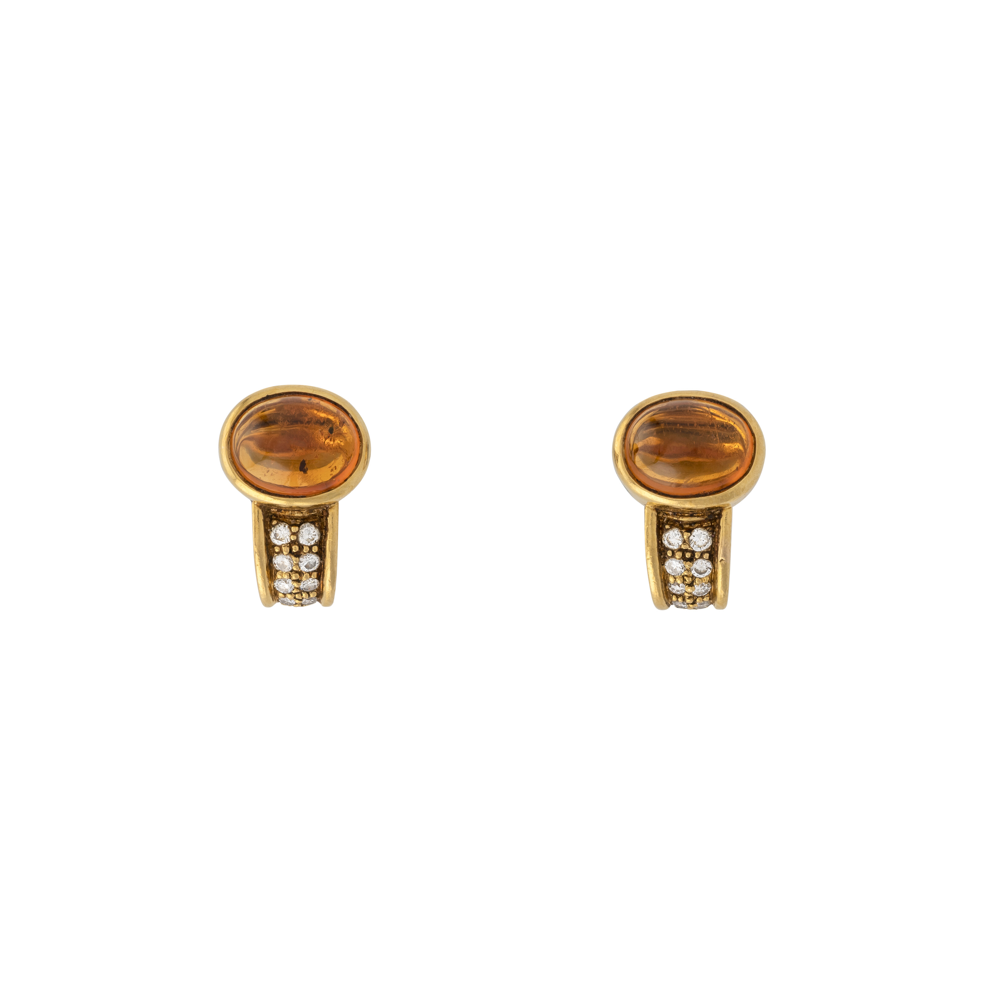 NO RESERVE | BULGARI CITRINE AND DIAMOND EARCLIPS, | Christie’s