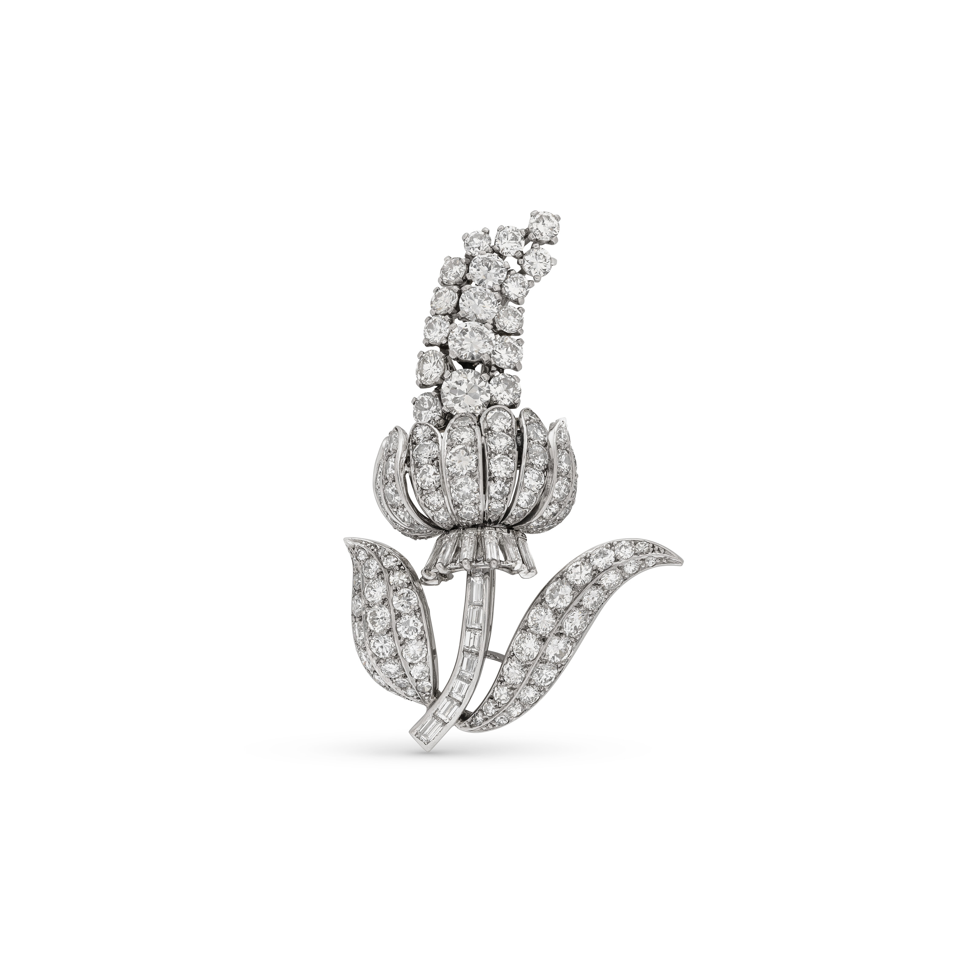 CARTIER MID-20TH CENTURY FLOWER CLIP-BROOCH, | Christie’s