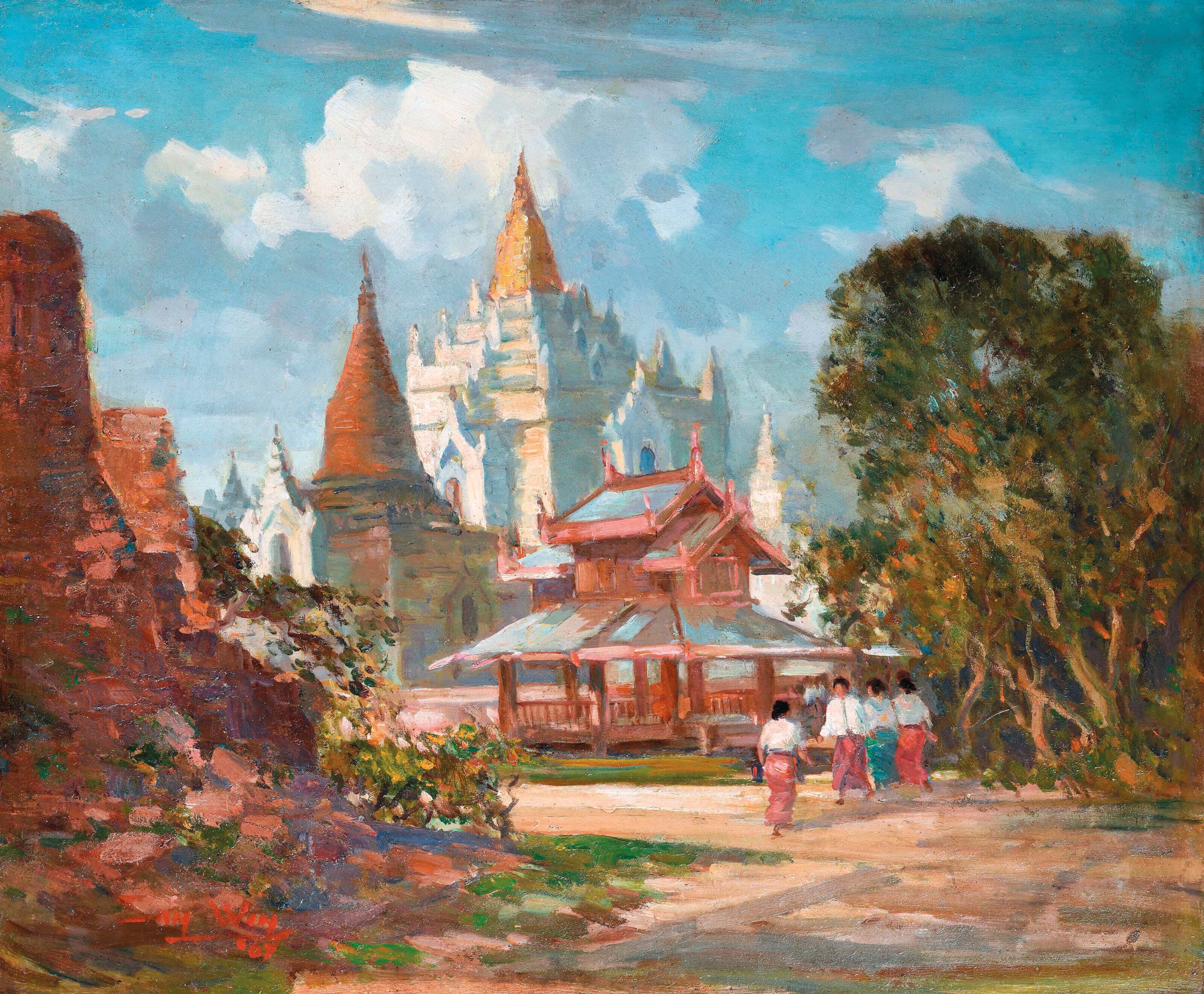 U SAN WIN (1905-1981), Ananda Pagoda Bagan | Christie's