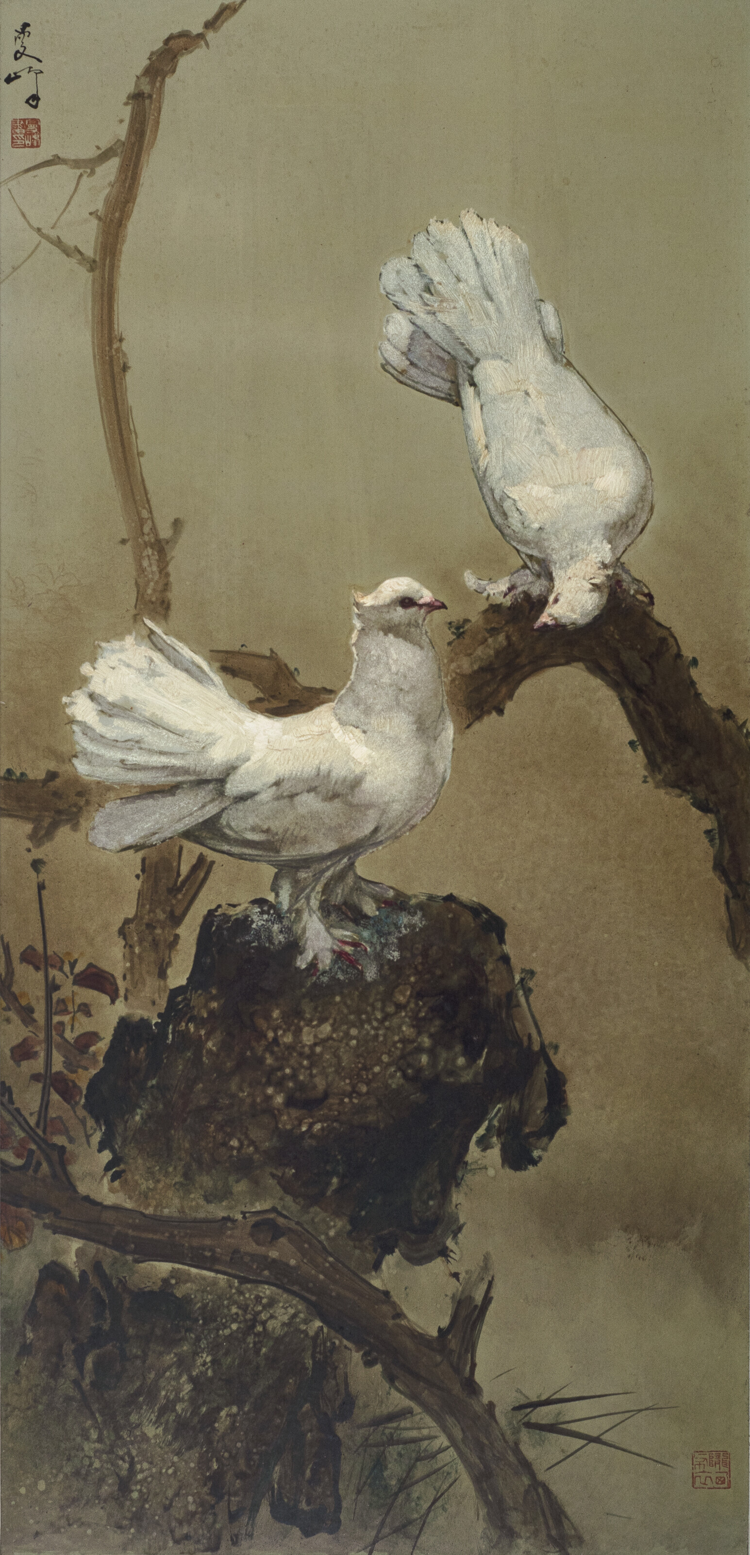 LEE MAN FONG (1912 - 1988), Doves | Christie’s