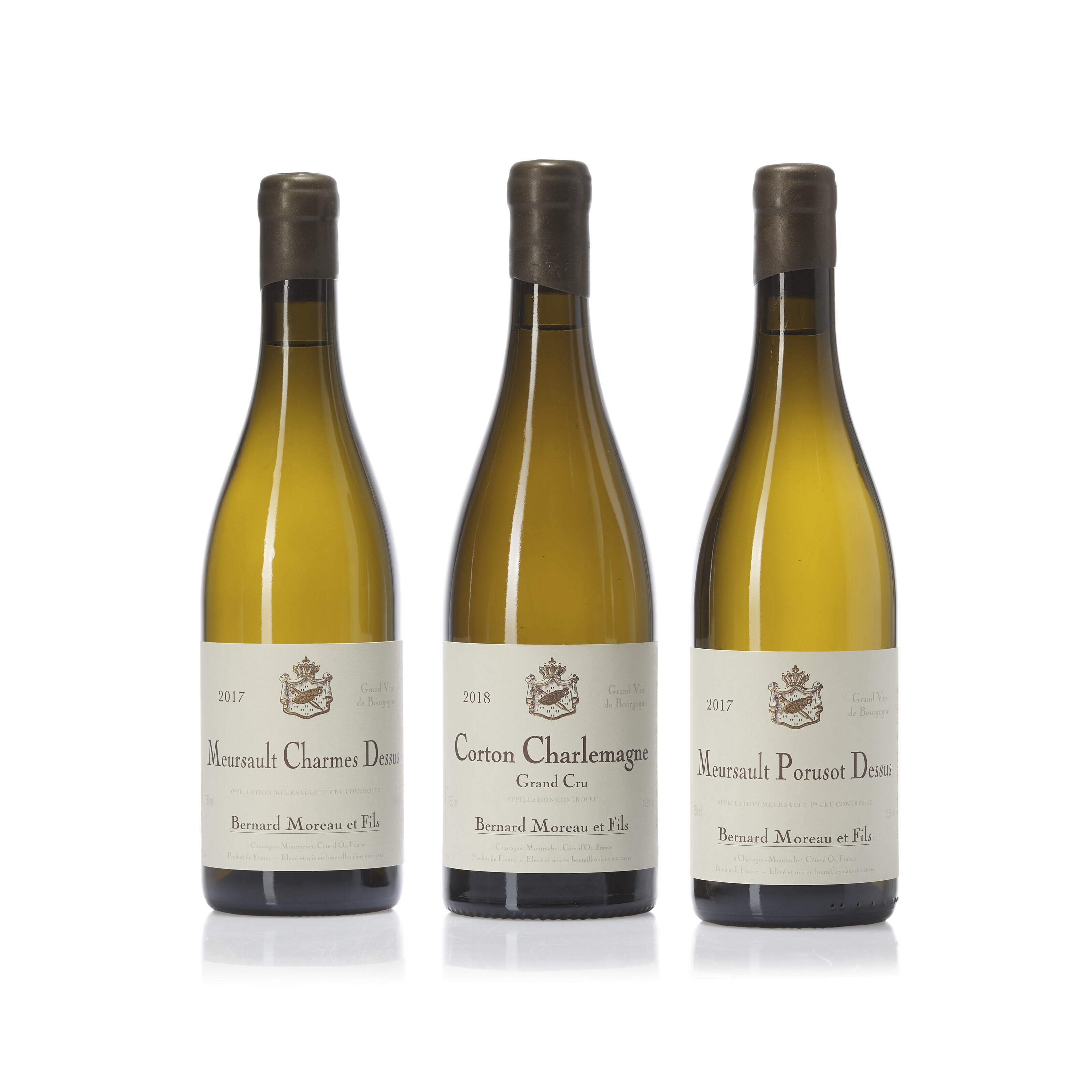 Mixed 2017 Domaine Bernard Moreau et Fils, Meursault, Meursault Charmes ...