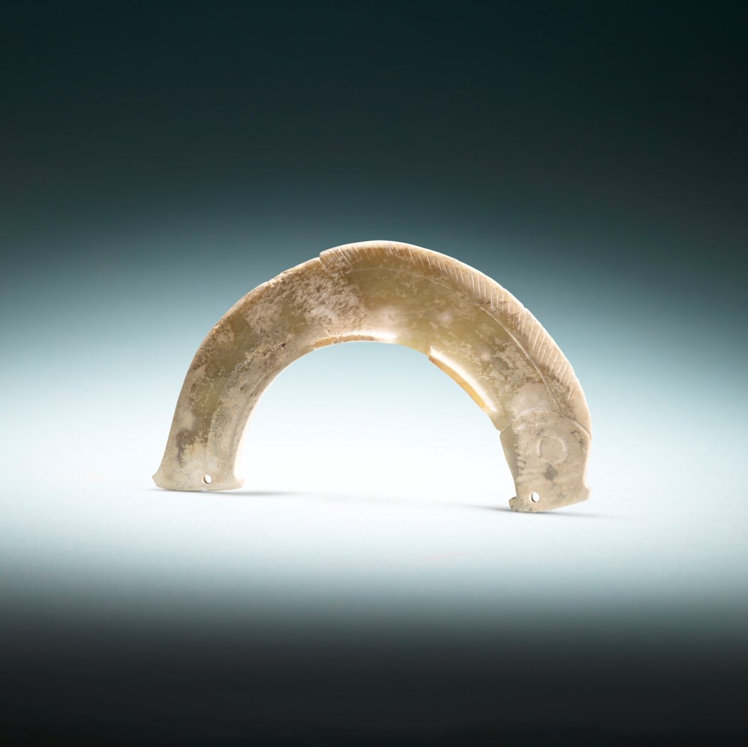 A JADE FISH-FORM PENDANT, LATE SHANG DYNASTY, CIRCA 1300-1050 BC ...