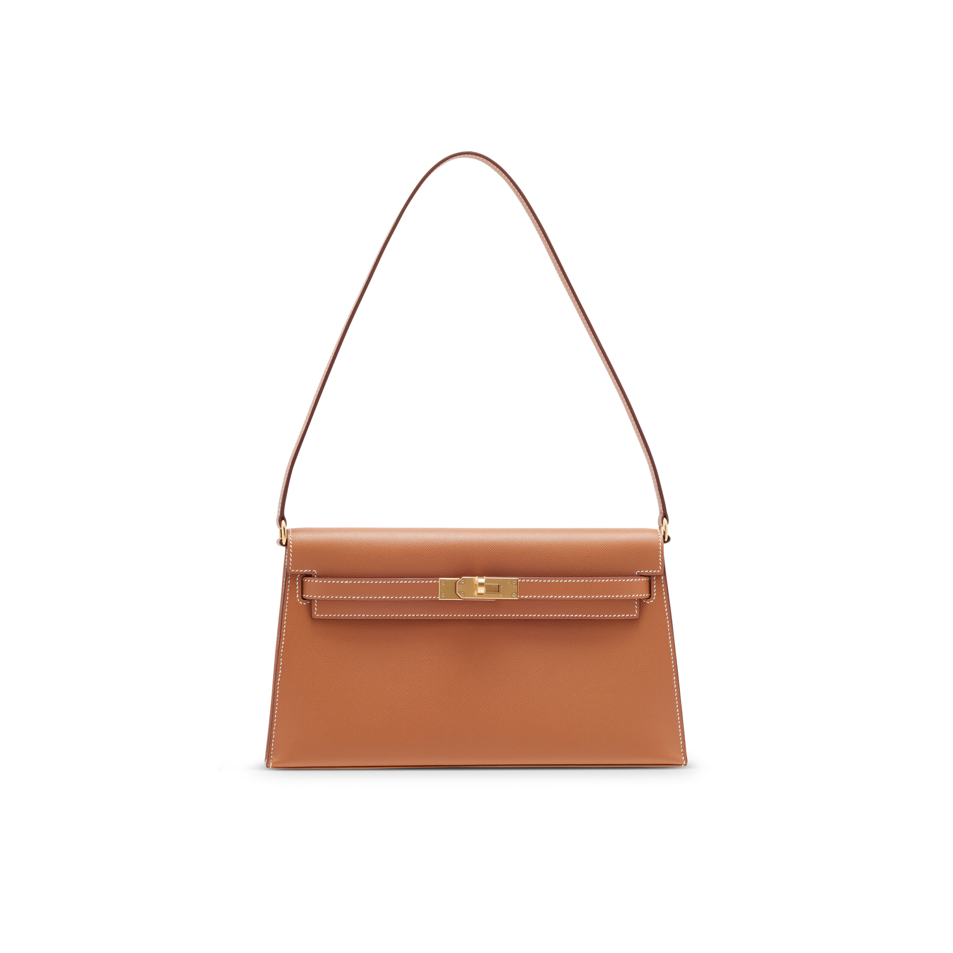 A GOLD MADAME LEATHER KELLY ÉLAN WITH GOLD HARDWARE, HERMÈS, 2023 ...