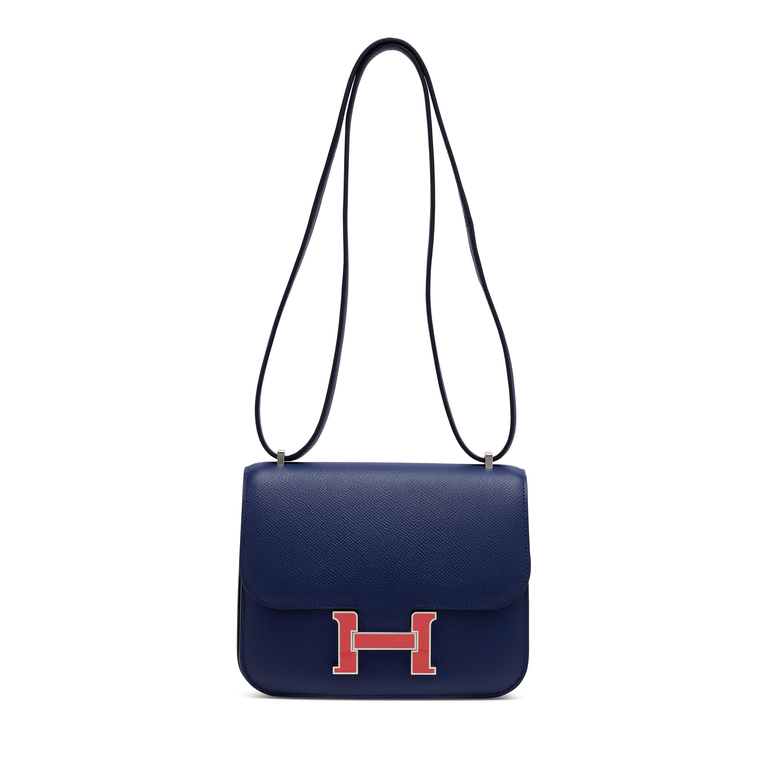 A LIMITED EDITION BLEU SAPHIR EPSOM LEATHER MINI CONSTANCE 18 WITH ...