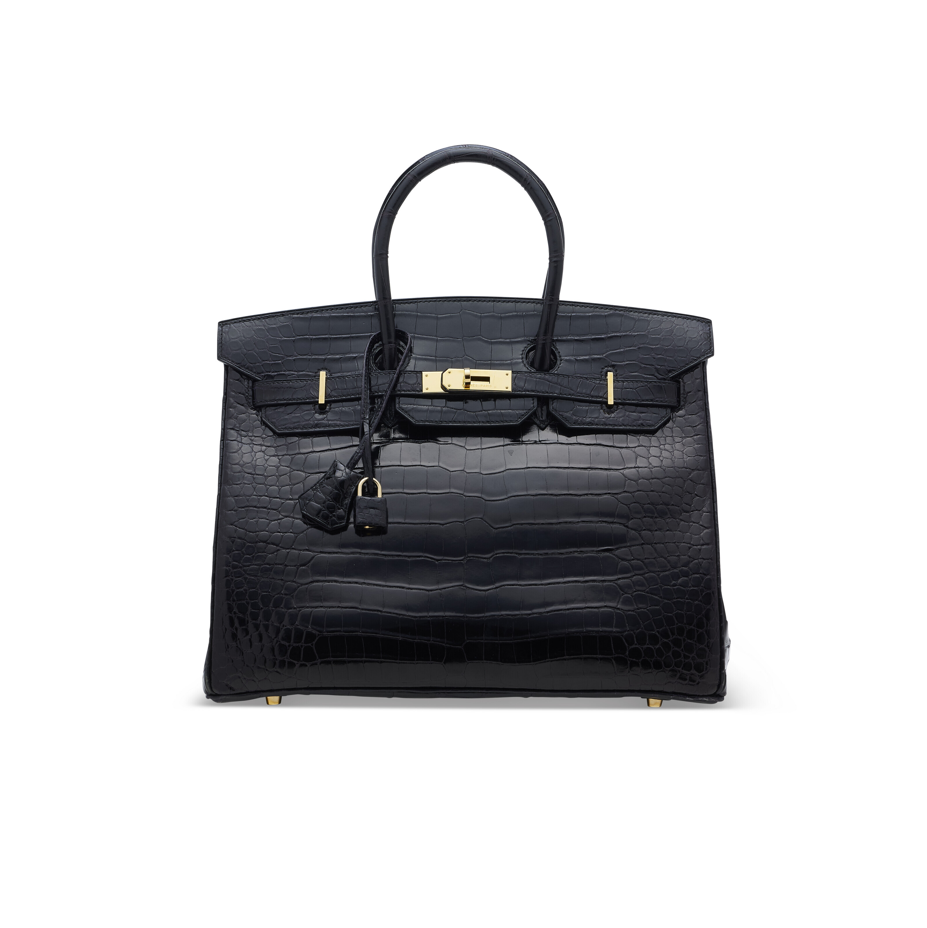 A SHINY PRUNOIR POROSUS CROCODILE BIRKIN 35 WITH GOLD HARDWARE, HERMÈS ...