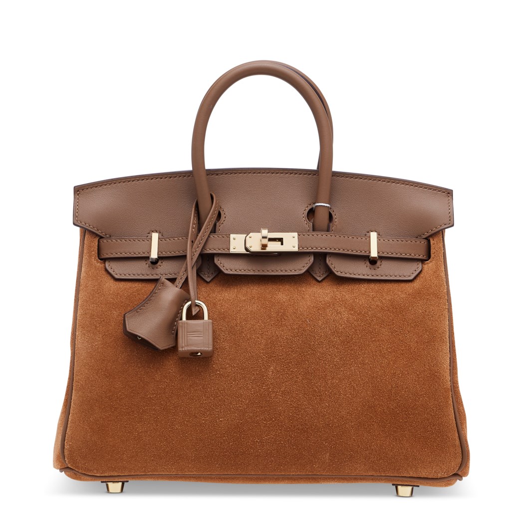 A LIMITED EDITION CHAMOIS VEAU GRIZZLY LEATHER & ALEZAN SWIFT LEATHER ...