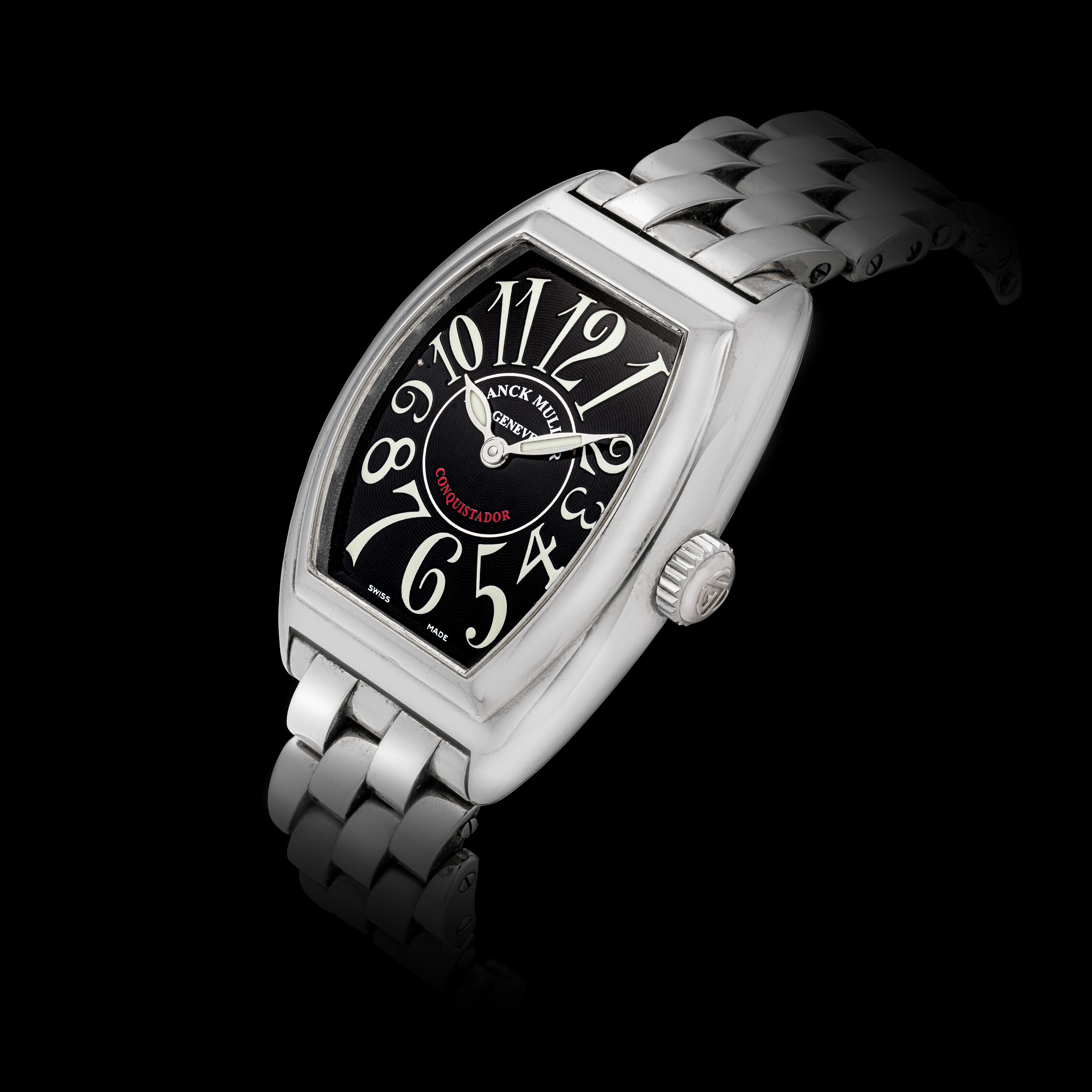 FRANCK MULLER, STAINLESS STEEL WRISTWATCH WITH BRACELET, CASE NO. 808 ...