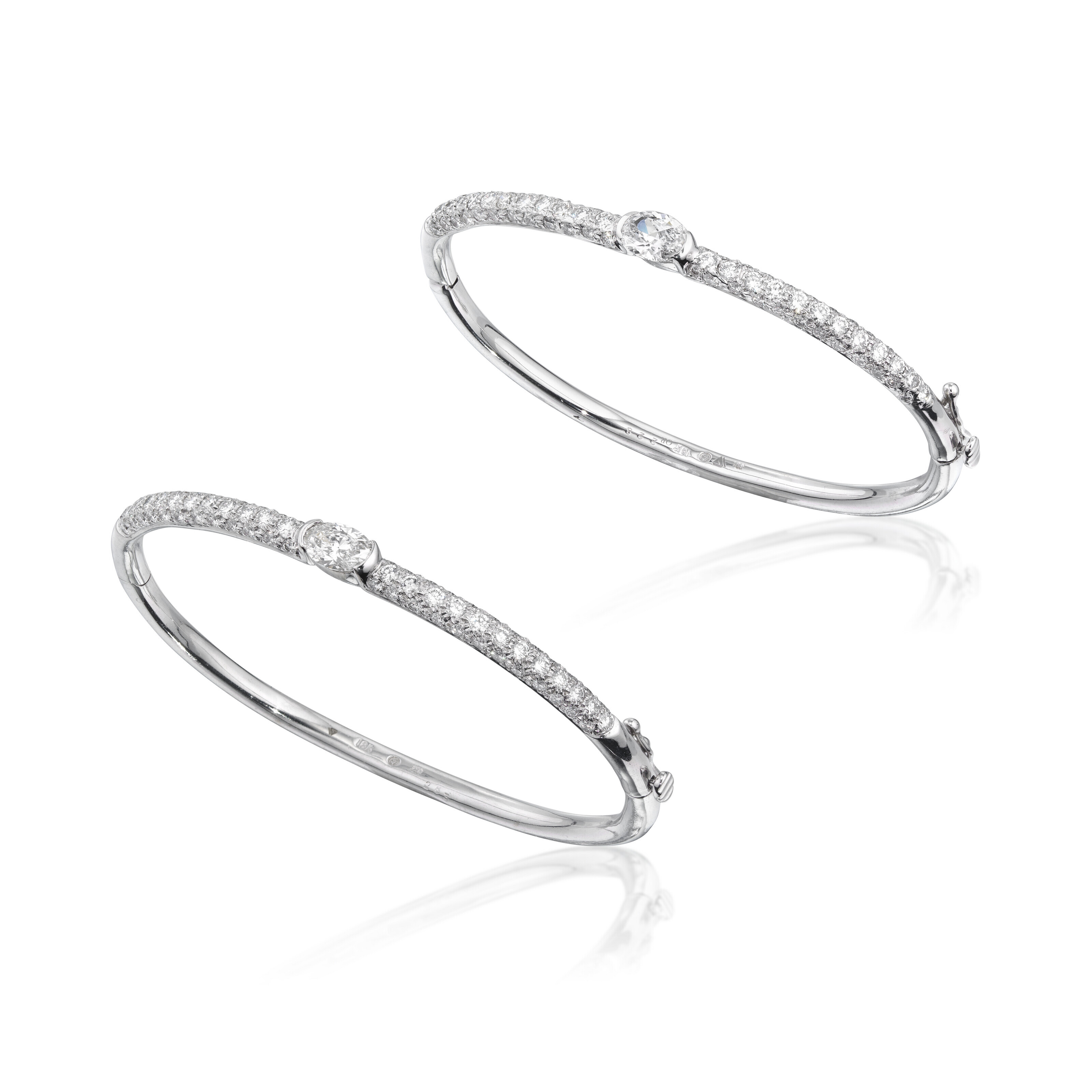 NO RESERVE - TWO DIAMOND BANGLES, | Christie’s