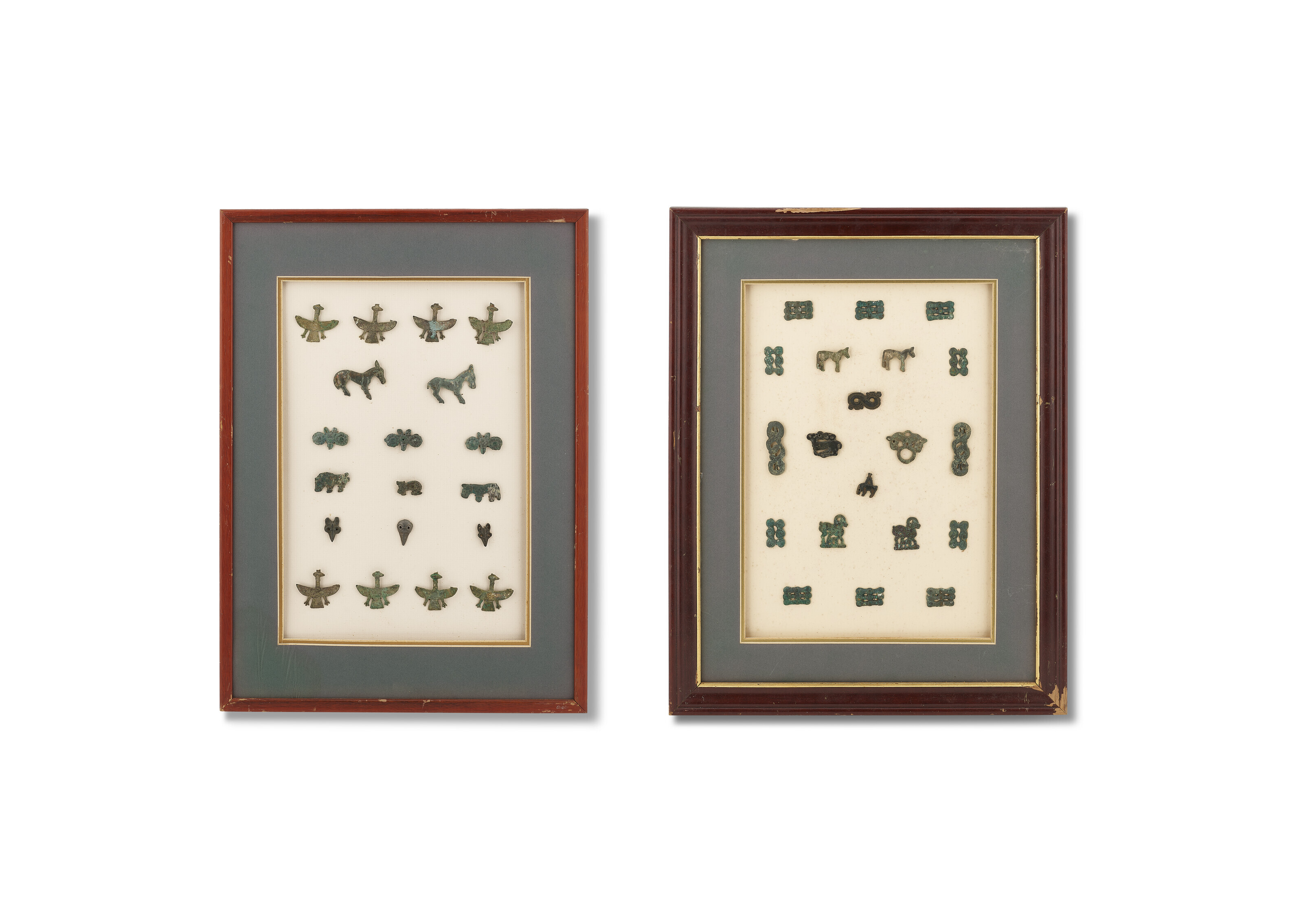 A COLLECTION OF 39 BRONZE ANIMAL PLAQUES, 3RD-2ND CENTURY B.C. | Christie’s