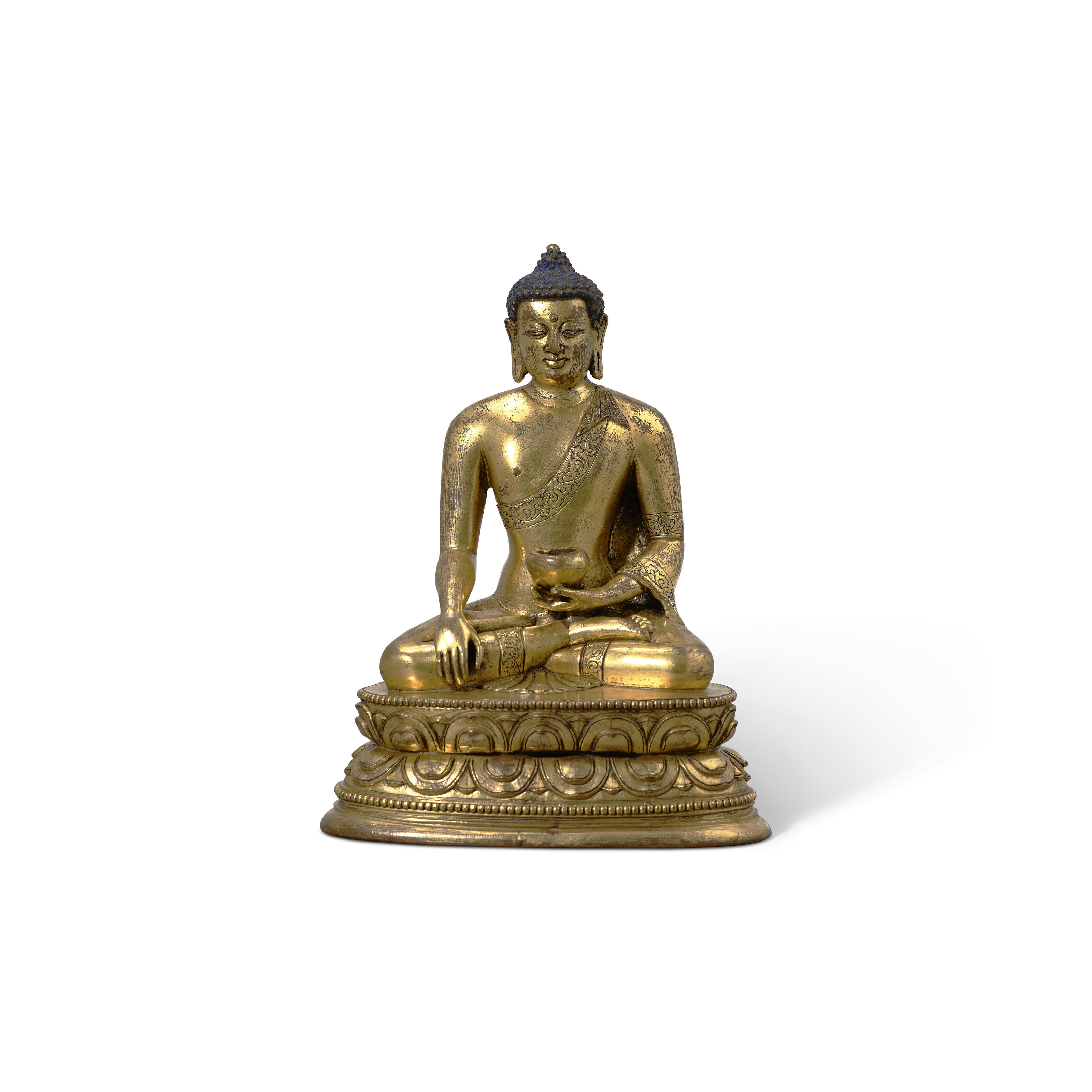 A GILT-BRONZE FIGURE OF SEATED BUDDHA, MONGOLIA, ZANABAZAR SCHOOL, 17TH CENTURY | Christie’s