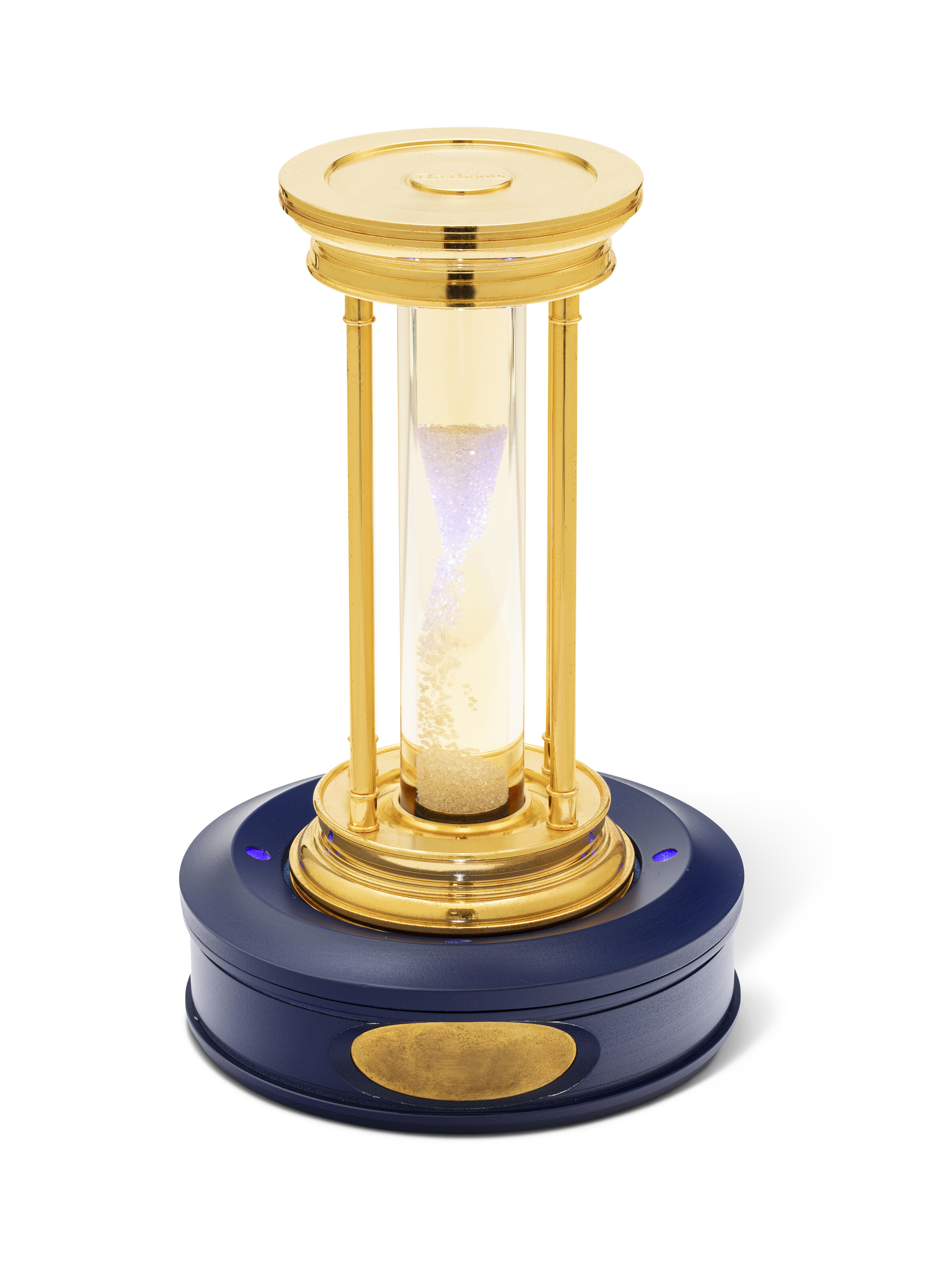 DE BEERS, BRASS AND DIAMOND HOUR GLASS TIMER, | Christie’s