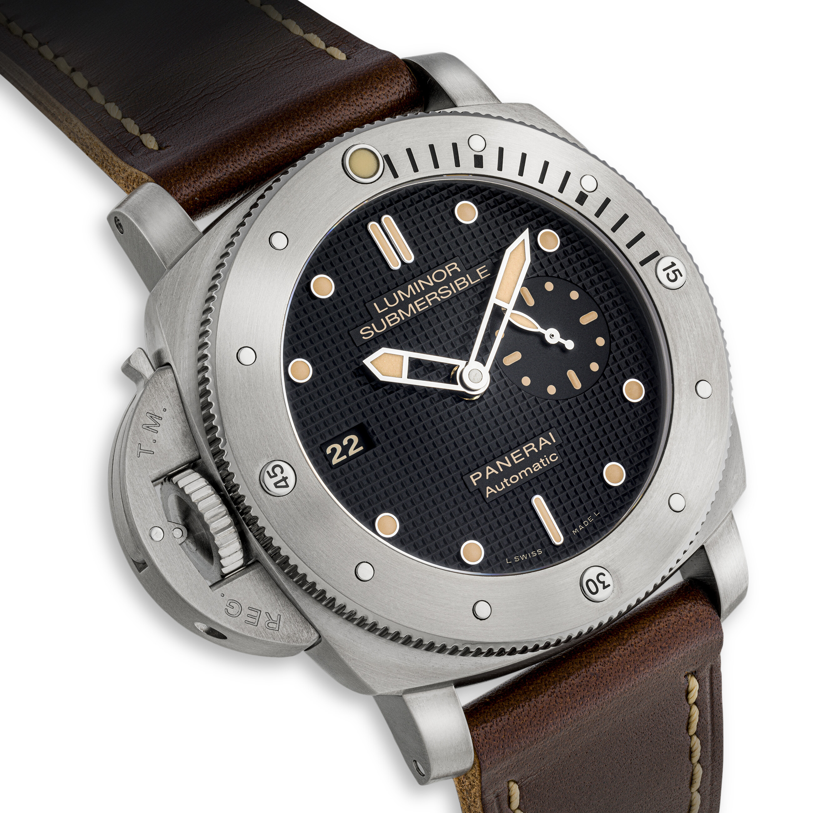 PANERAI, LIMITED EDITION OF 1000 PIECES, LUMINOR SUBMERSIBLE 1950 LEFT ...