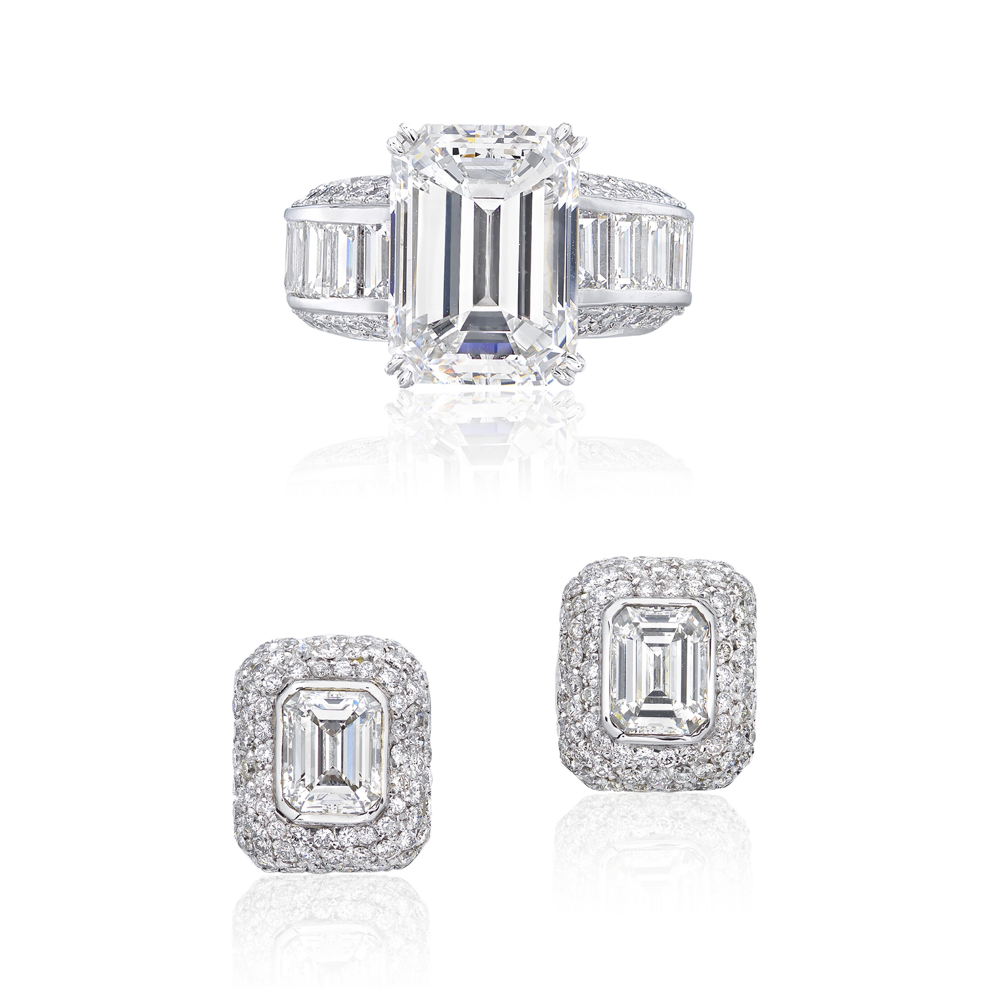 ADLER DIAMOND RING; AND EARRINGS, | Christie’s