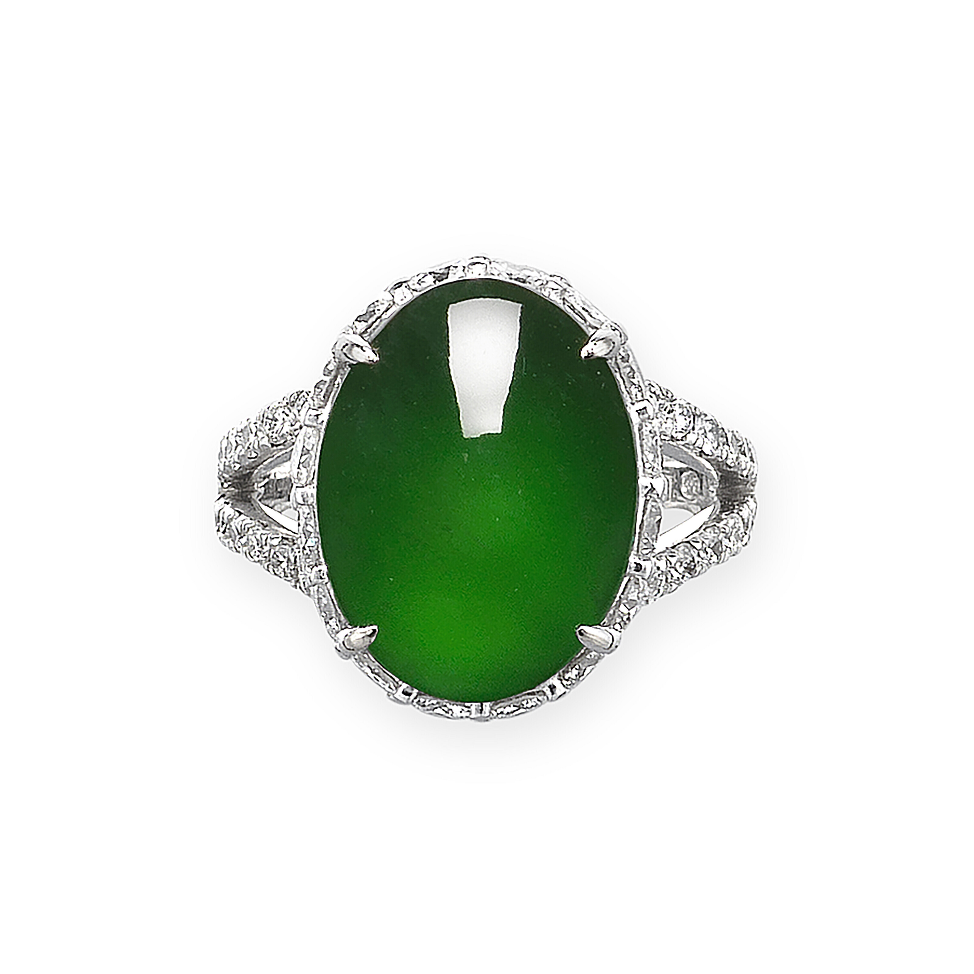SET OF JADEITE AND DIAMOND JEWELLERY | Christie's