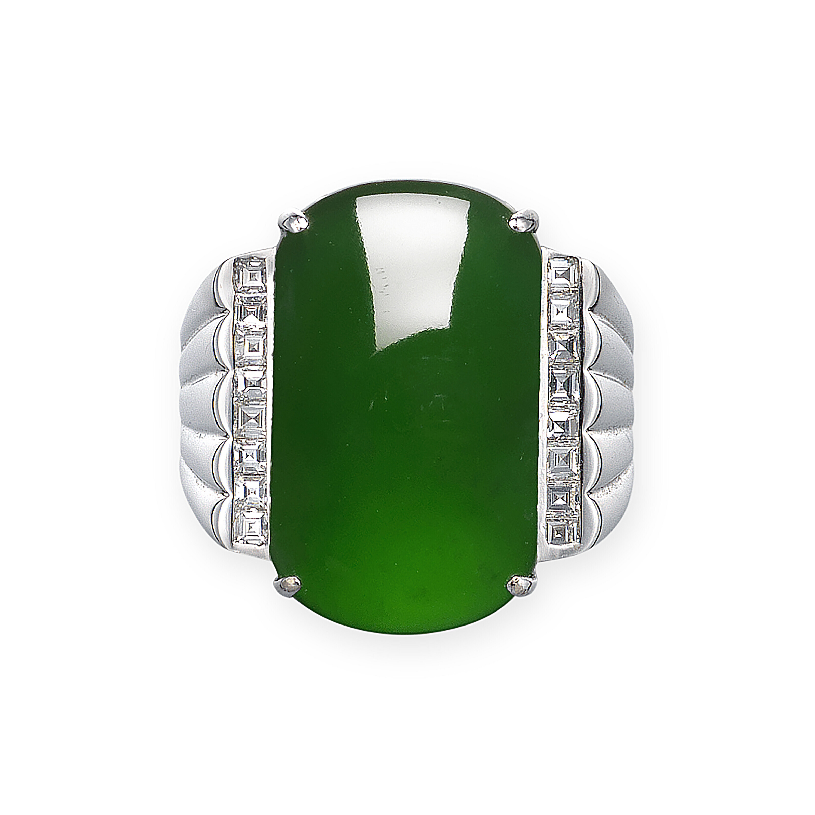 SET OF JADEITE AND DIAMOND JEWELLERY | Christie's