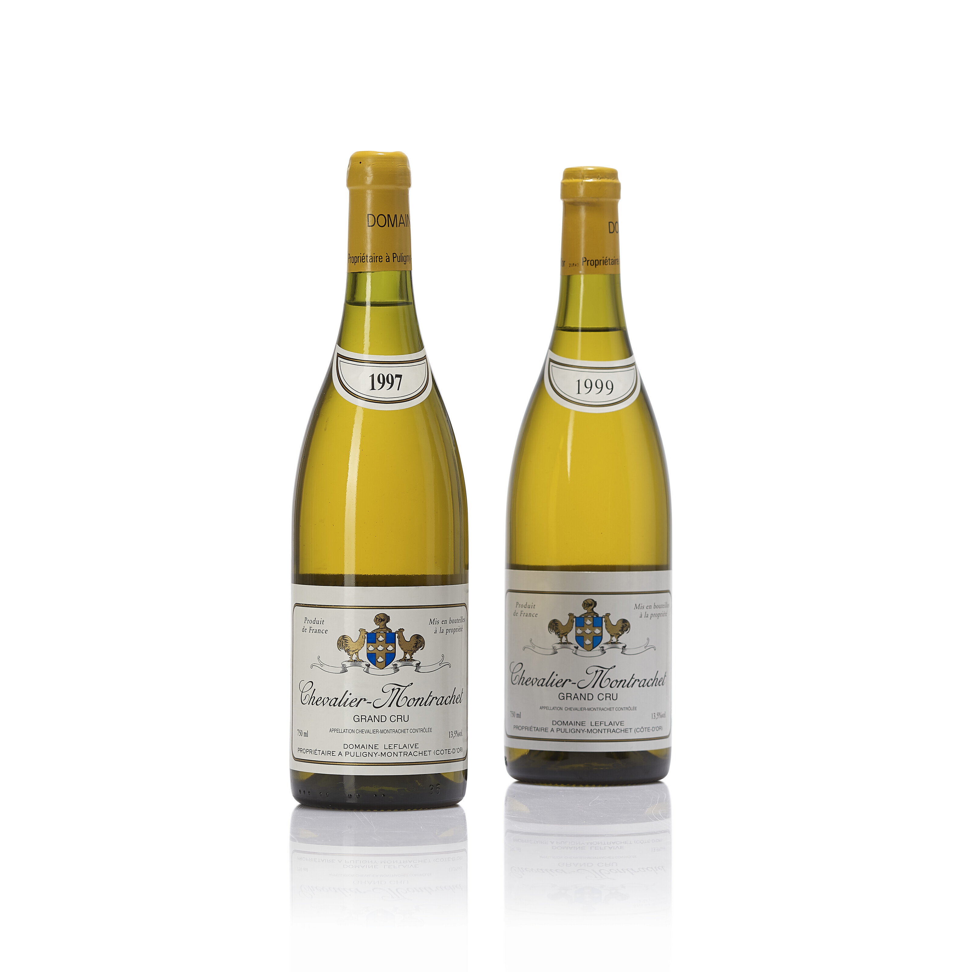 Domaine Leflaive, Chevalier-Montrachet 1999, Swiss import back labels ...