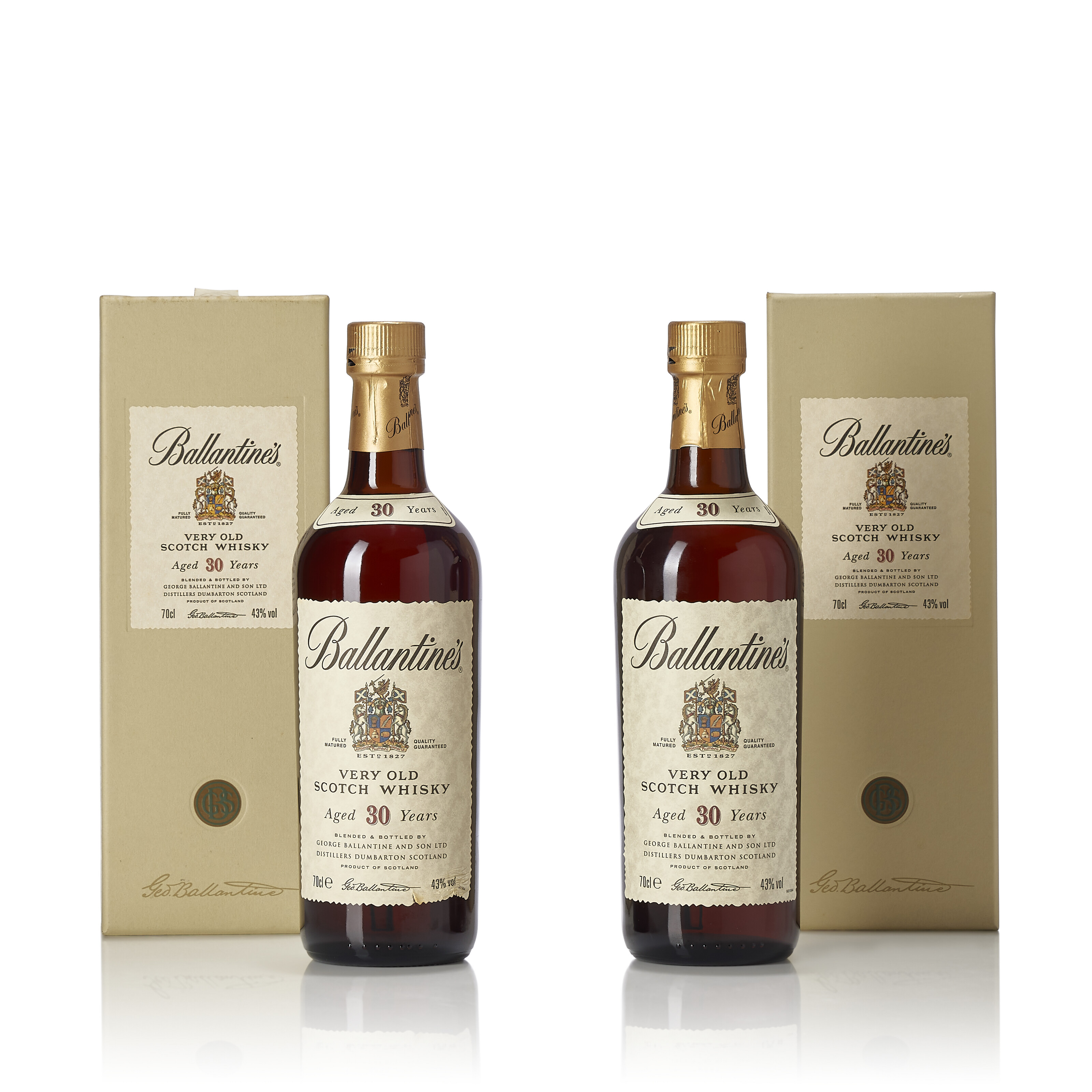 Ballantine's 30 Year Old Believed 1990s-2000s, In lightly bin-soiled ...