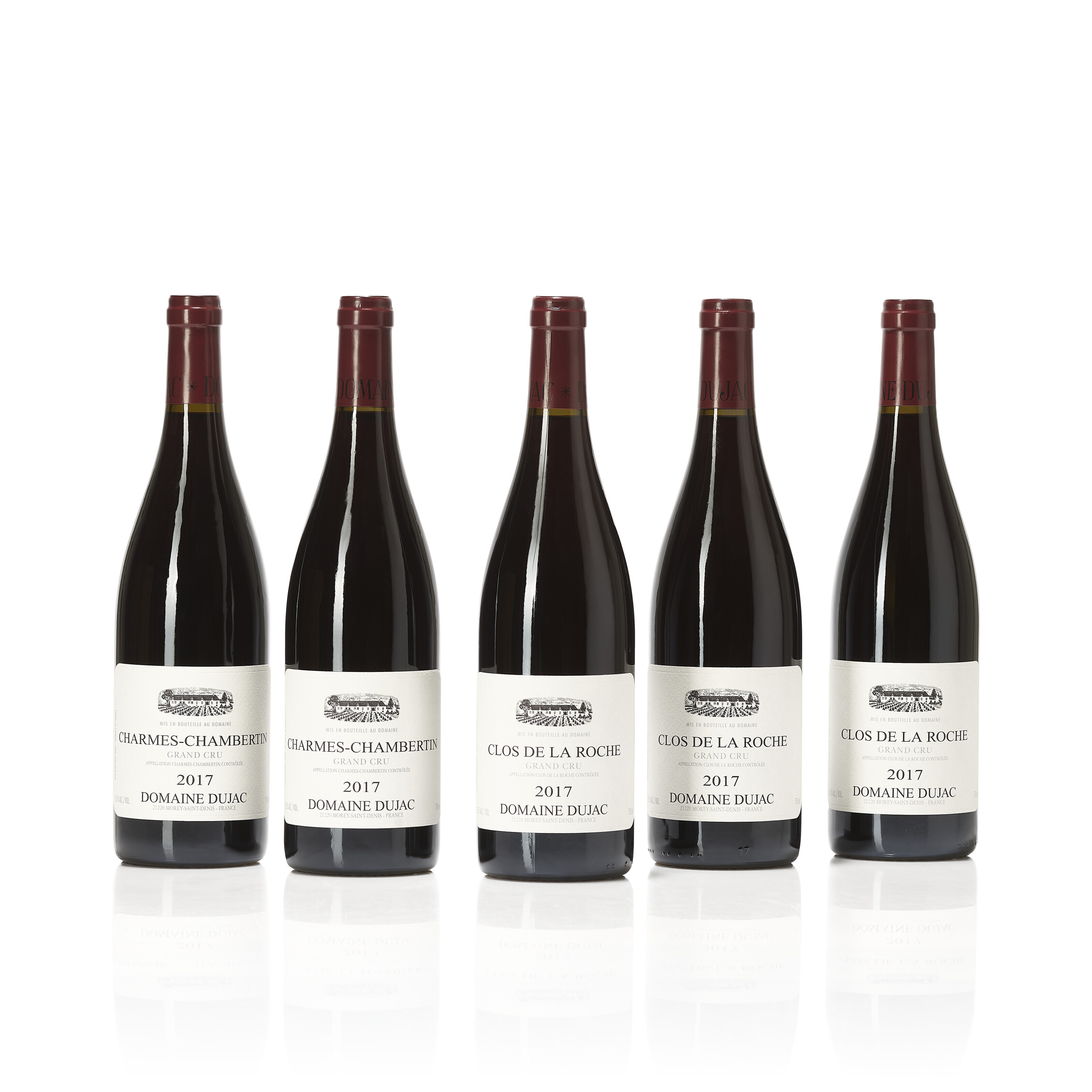 Domaine Dujac, Clos de la Roche 2017, Australian import back labels ...