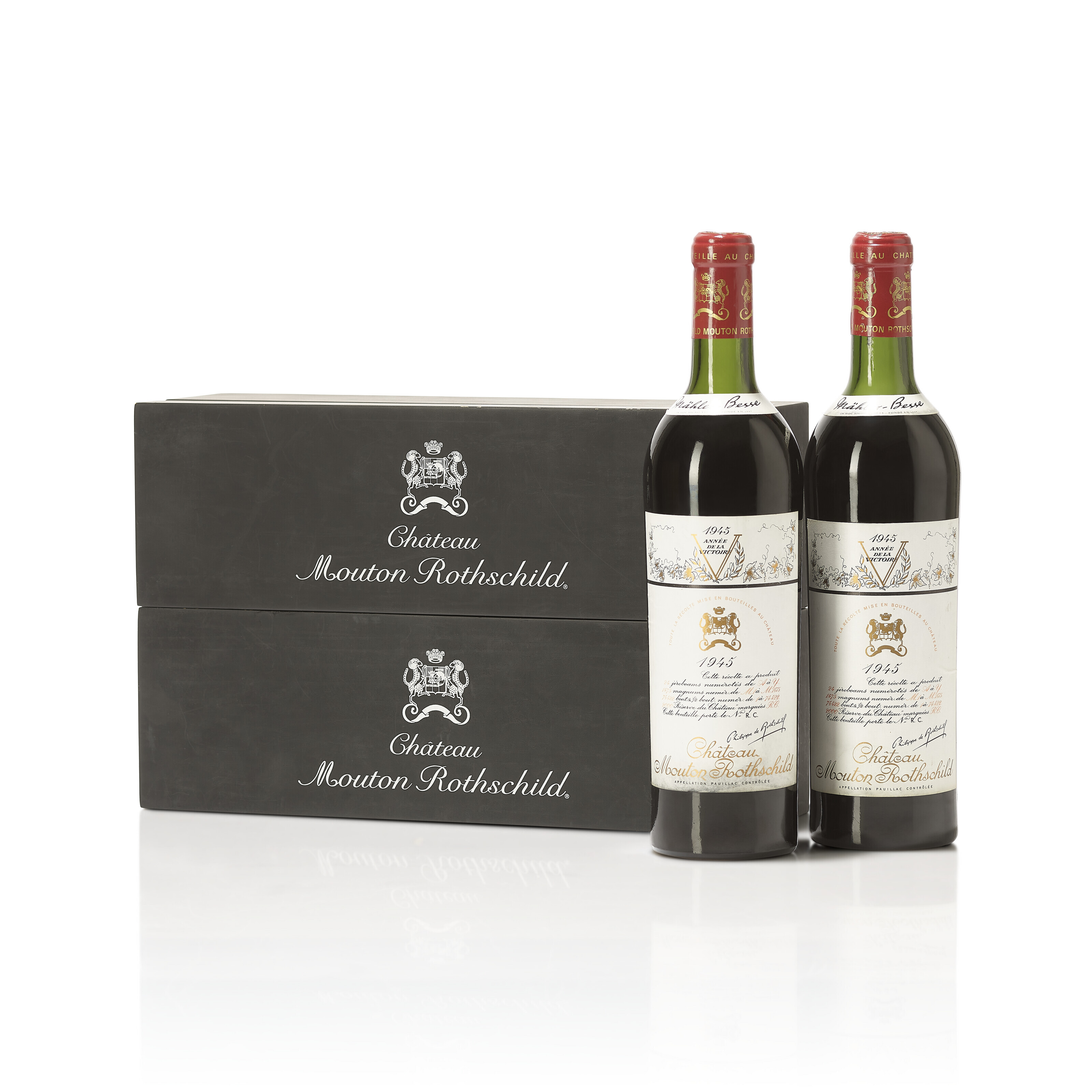 Château Mouton Rothschild 1945, u. us, believed reconditioned with new ...