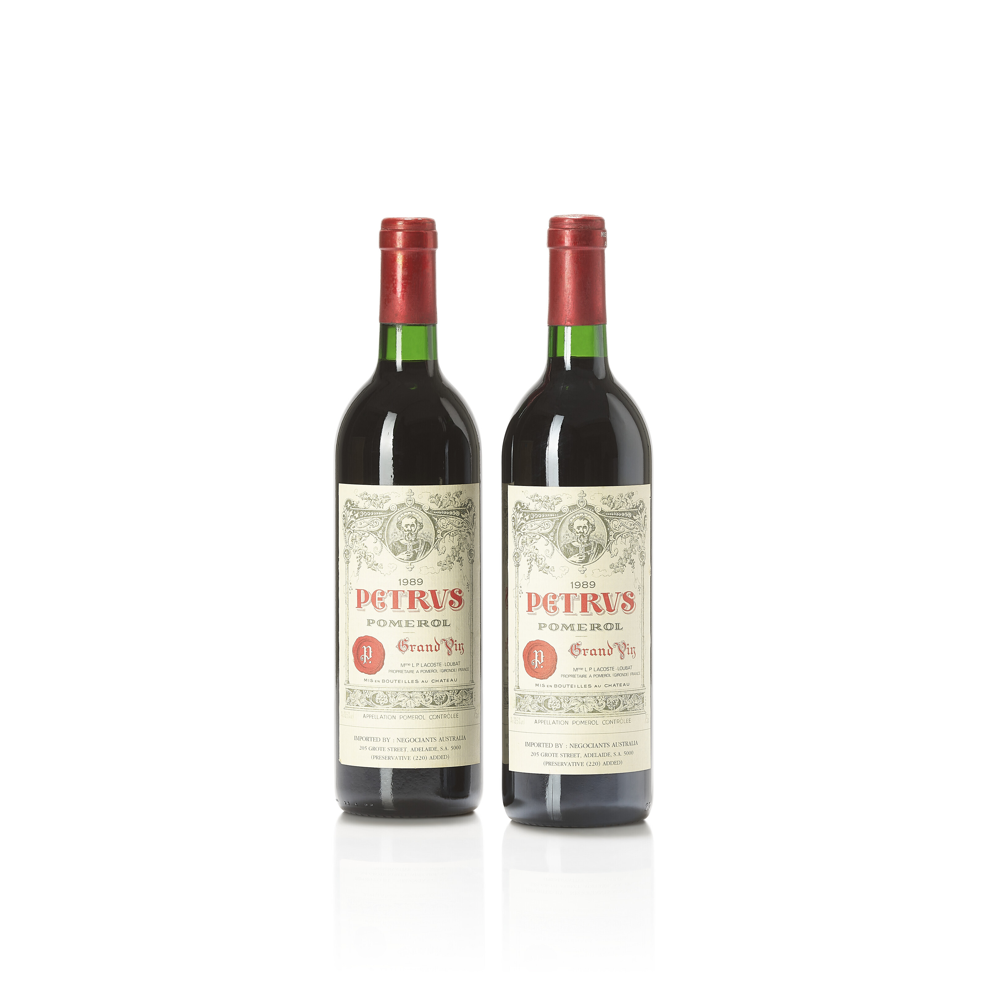 Petrus 1989, Very slightly scuffed labels, slightly scuffed capsules, 1 ...