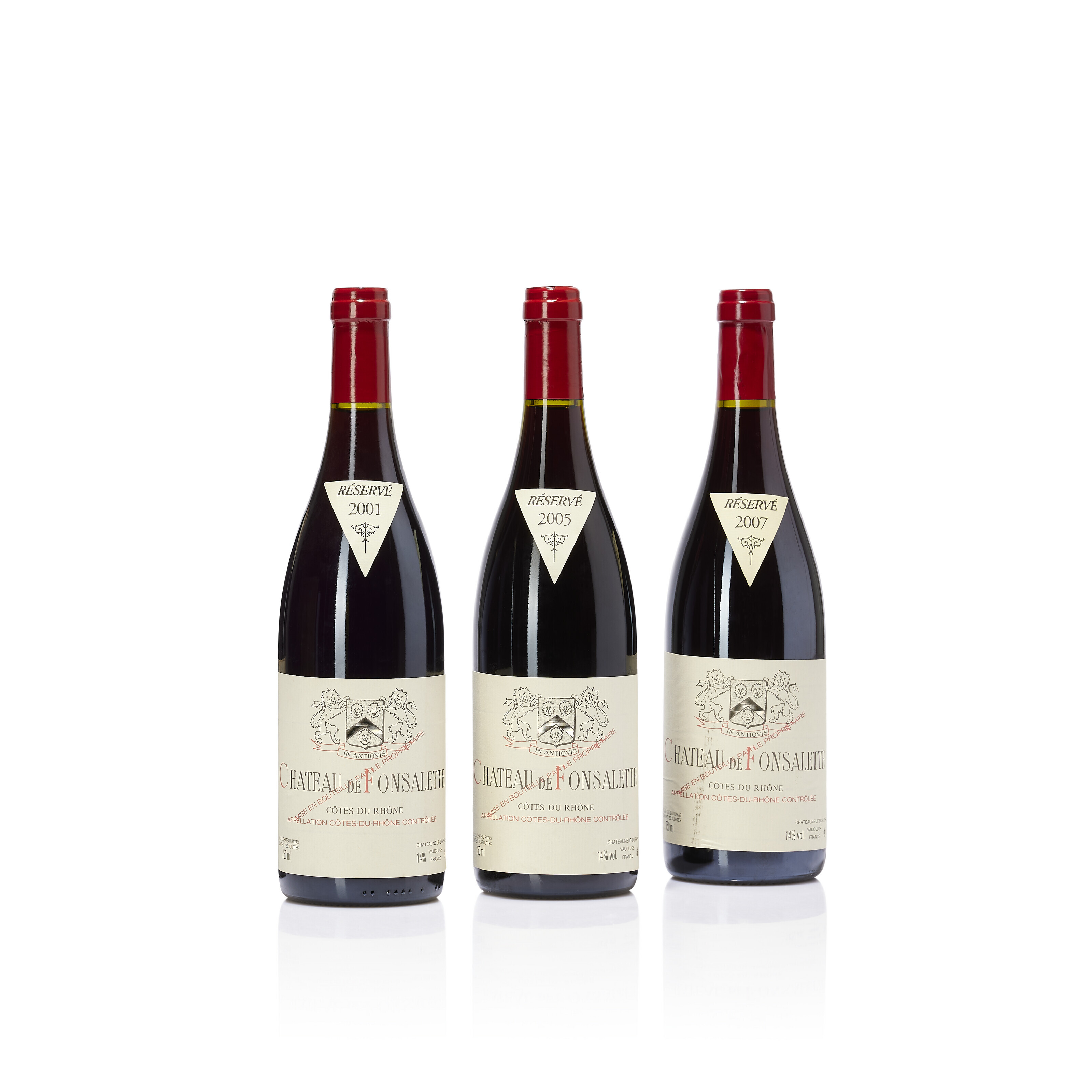 Mixed Château Rayas, Château de Fonsalette Côtes du Rhône Réservé ...