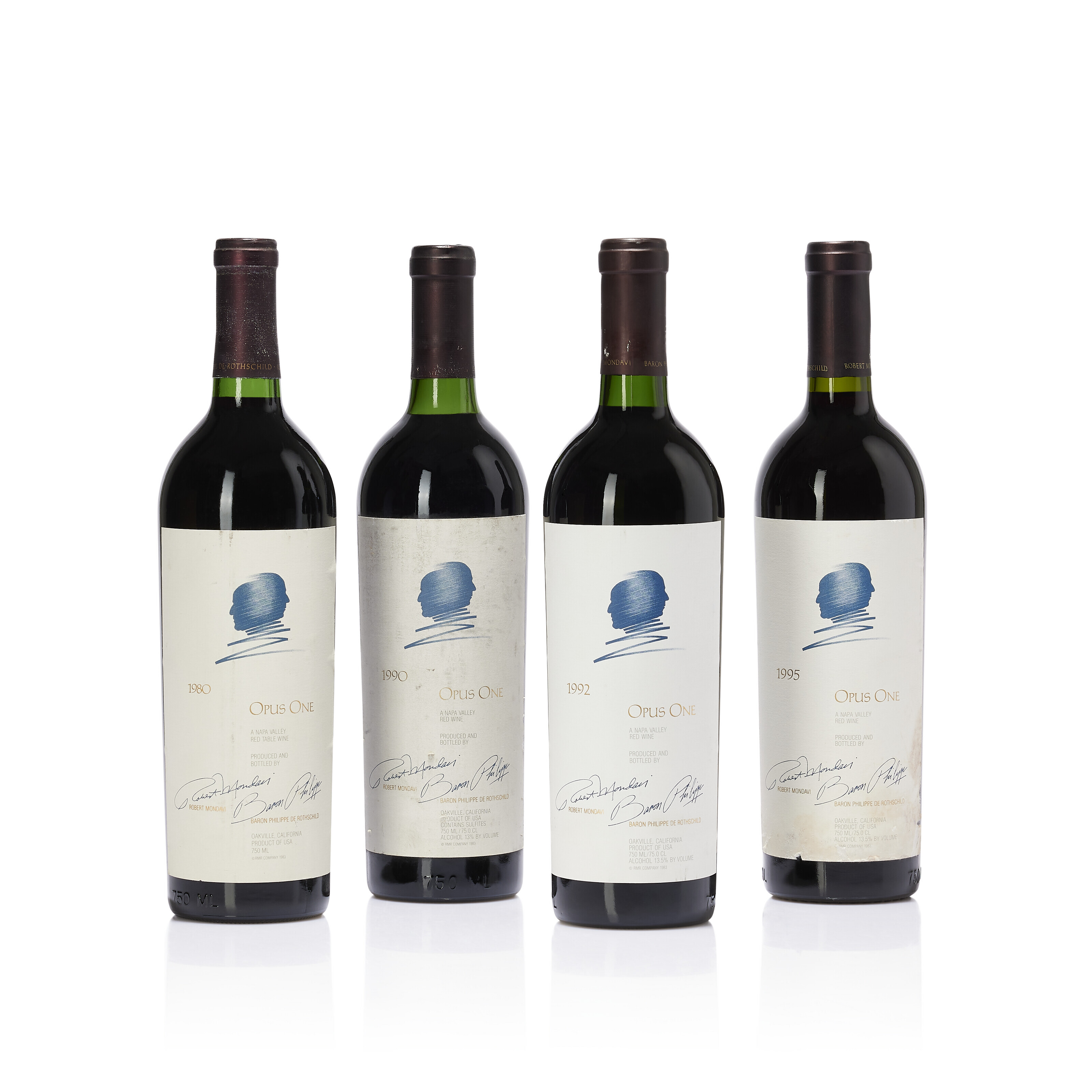 Mixed Opus One, 1980Slightly bin-marked label, slightly corroded ...