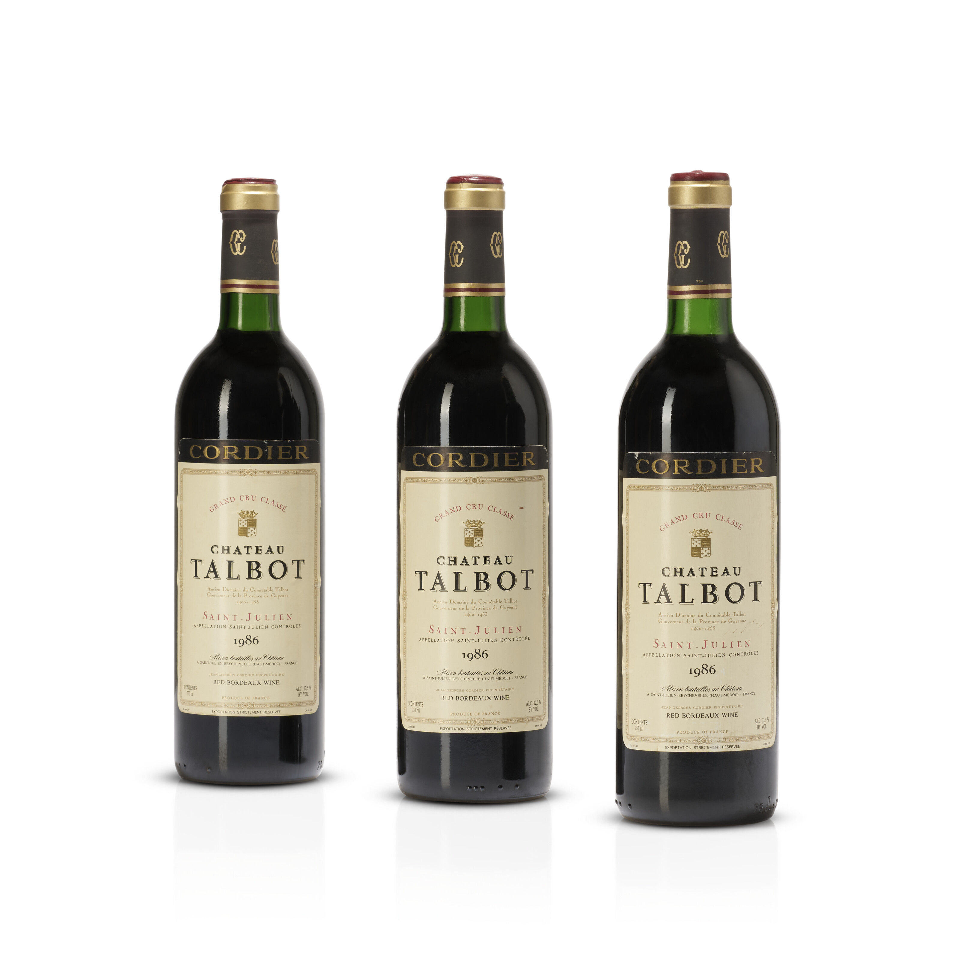 Château Talbot 1986, Saint-Julien, 4ème Cru Classéu. 1us, very lightly ...