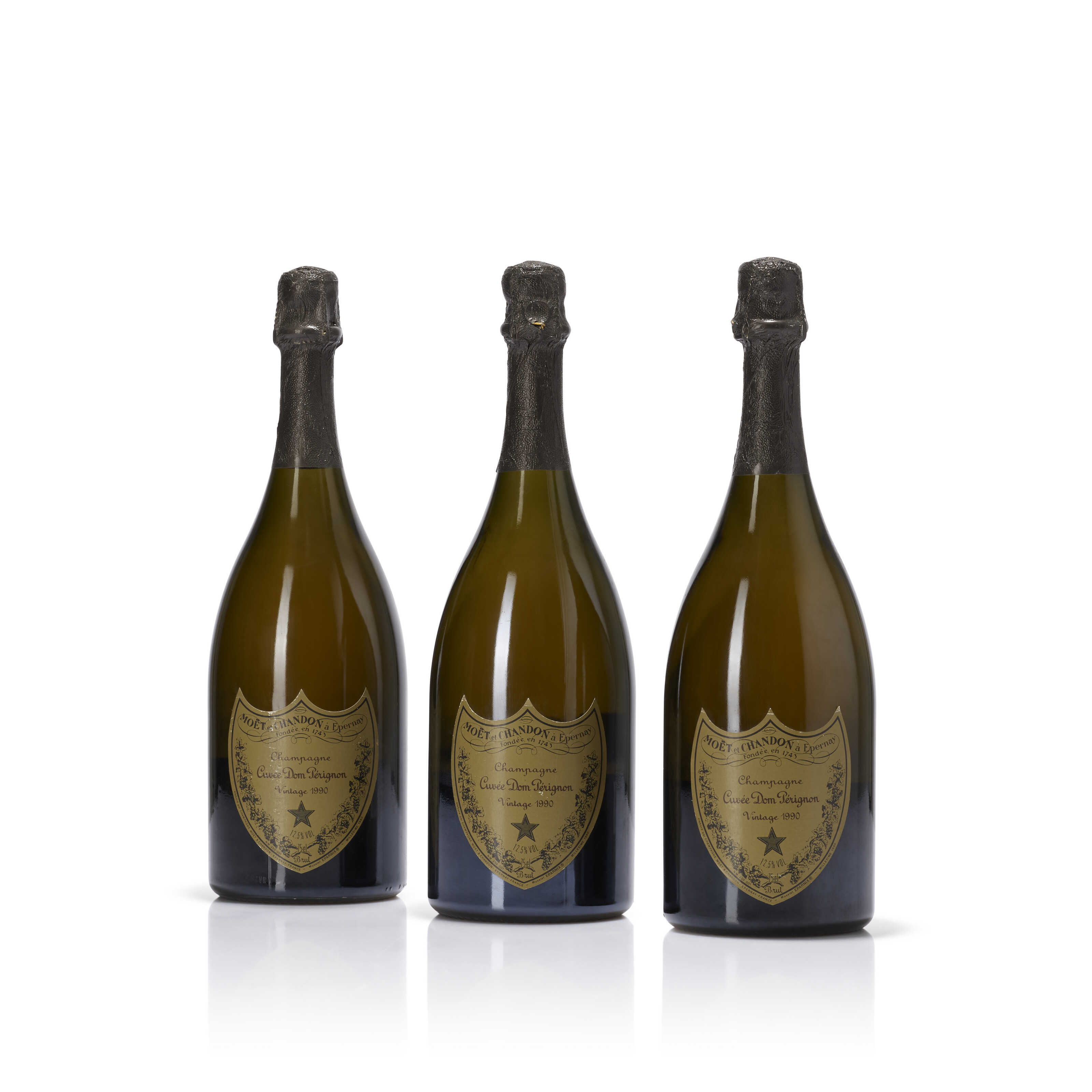 Dom Perignon 1990, Slightly scuffed labels, US import slips | Christie’s